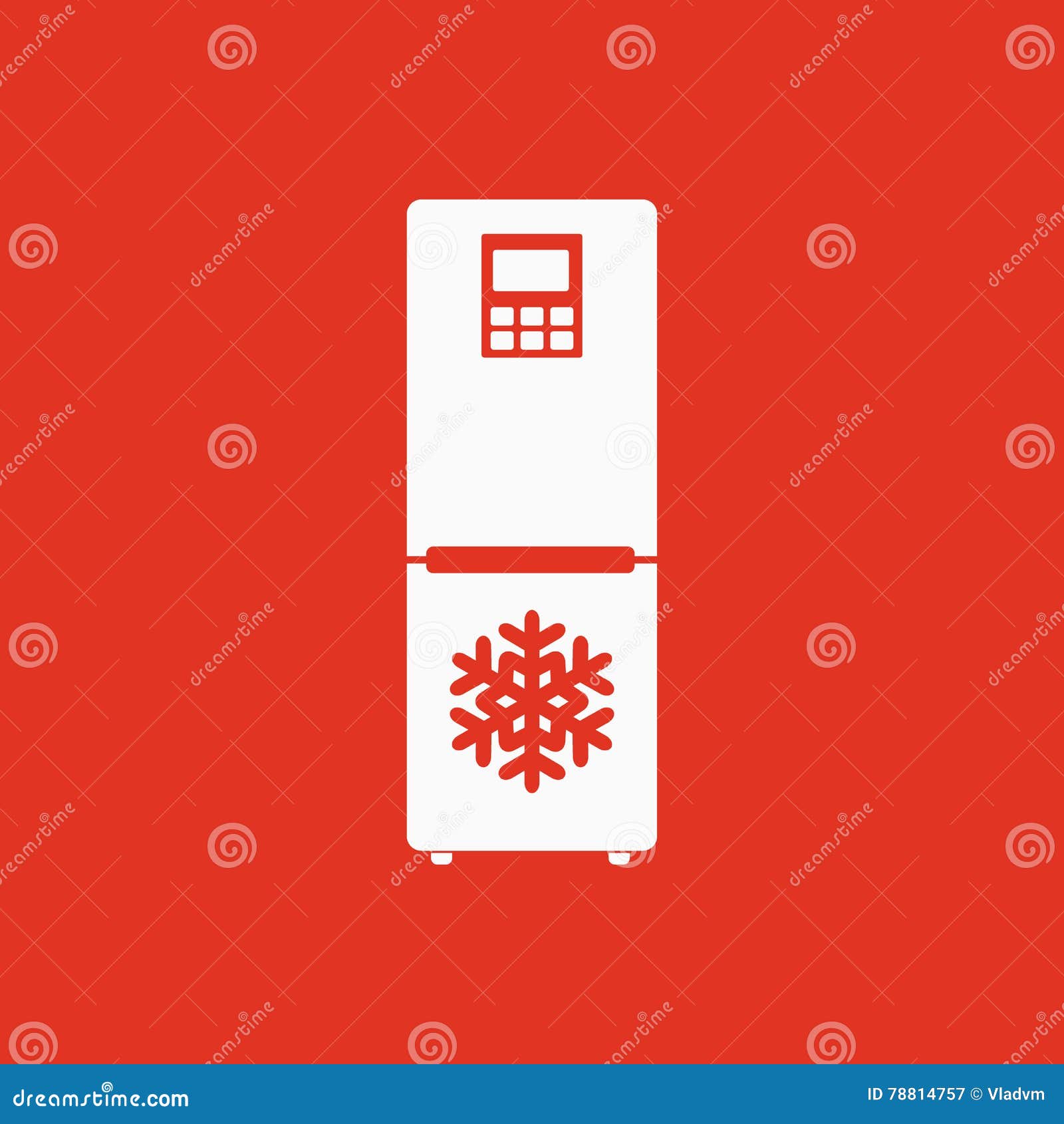 The Icebox Icon. Fridge and Refrigerator Symbol Stock Vector ...