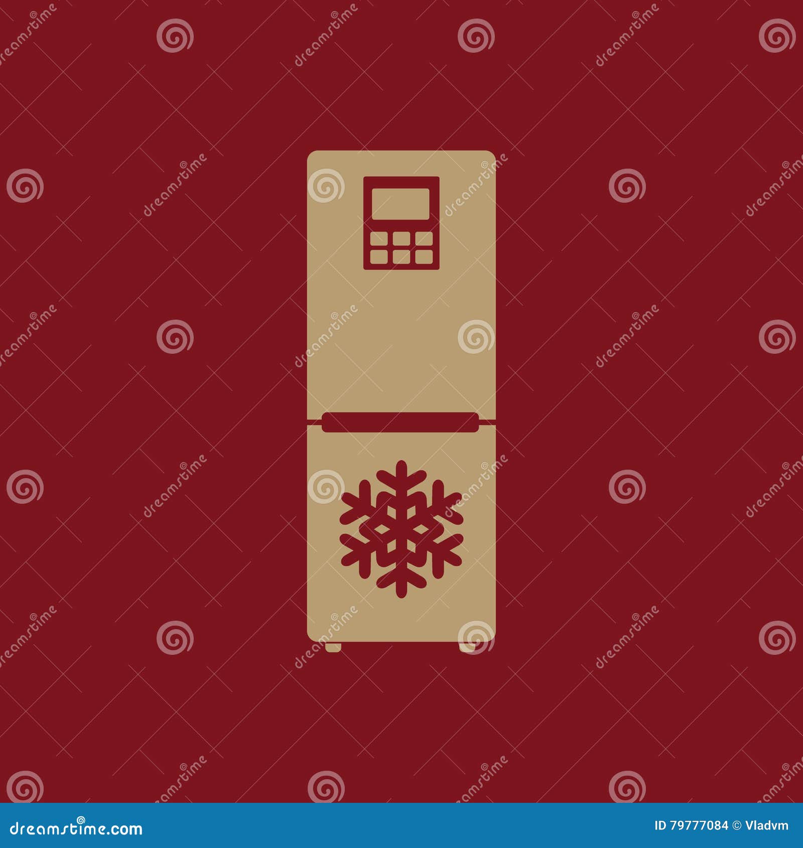 The Icebox Icon. Fridge and Refrigerator Symbol Stock Vector ...