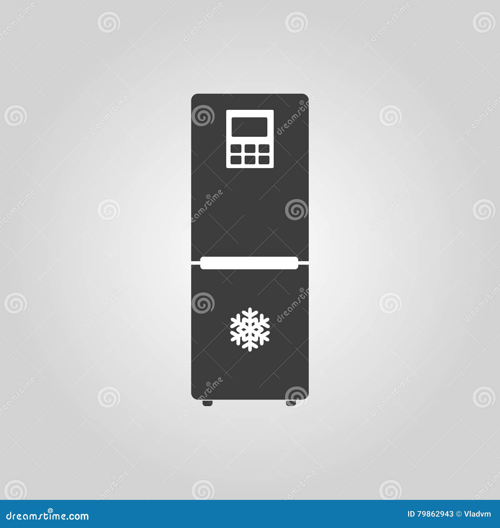 Refrigerator, Icebox Icon. Kitchen Appliances Illustration. Simple Thin ...
