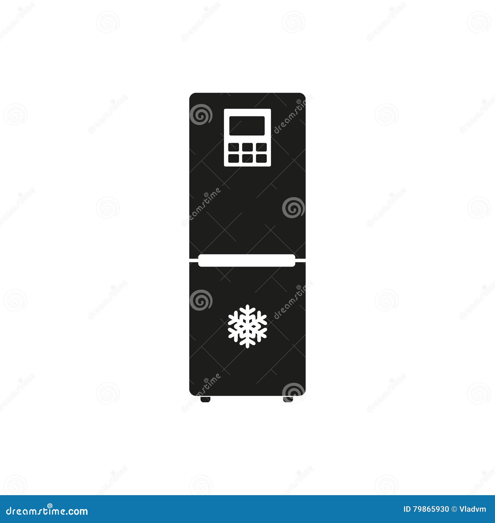 Refrigerator, Icebox Icon. Kitchen Appliances Illustration. Simple Thin ...