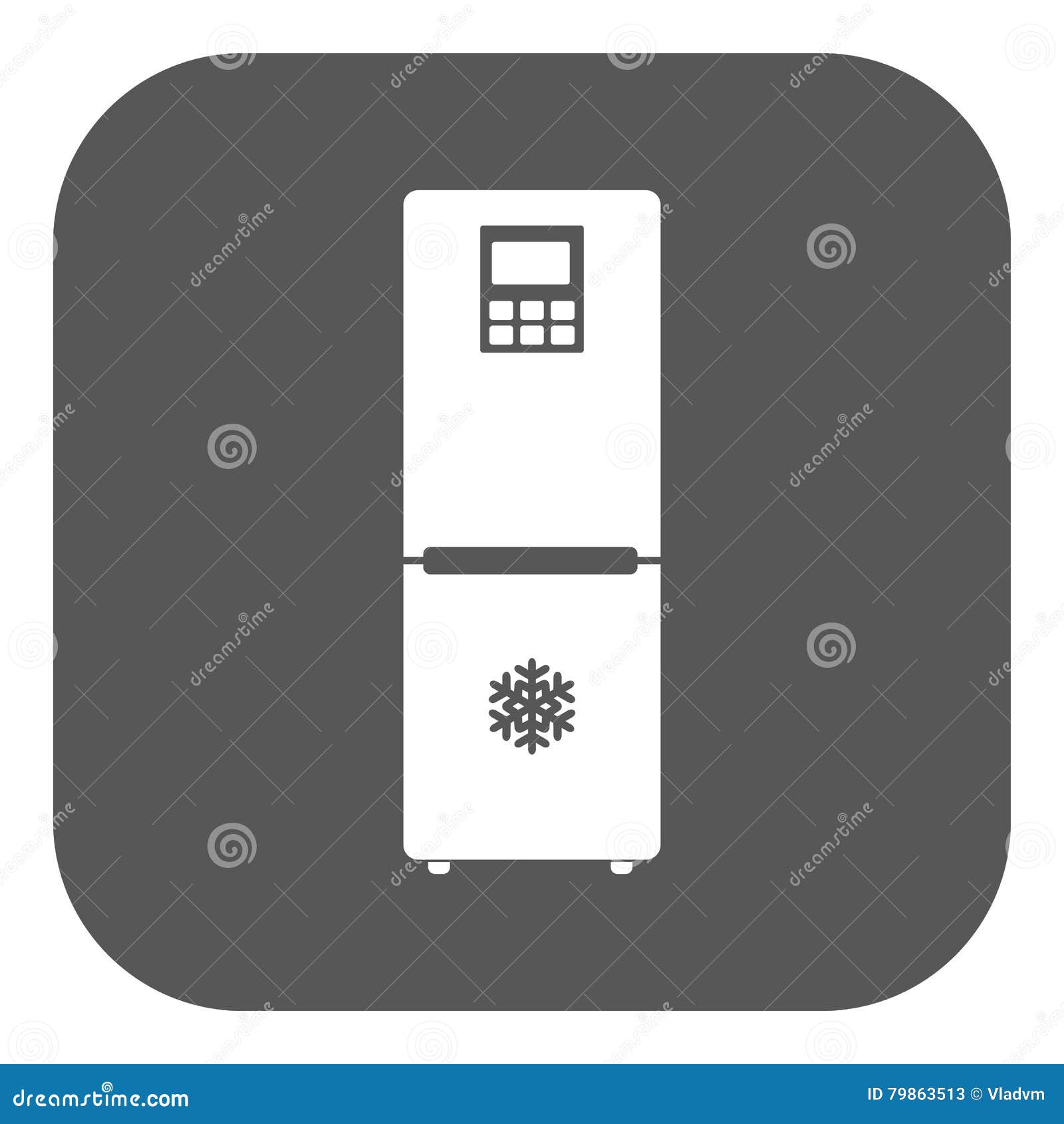 The Icebox Icon. Fridge and Refrigerator Symbol Stock Vector ...