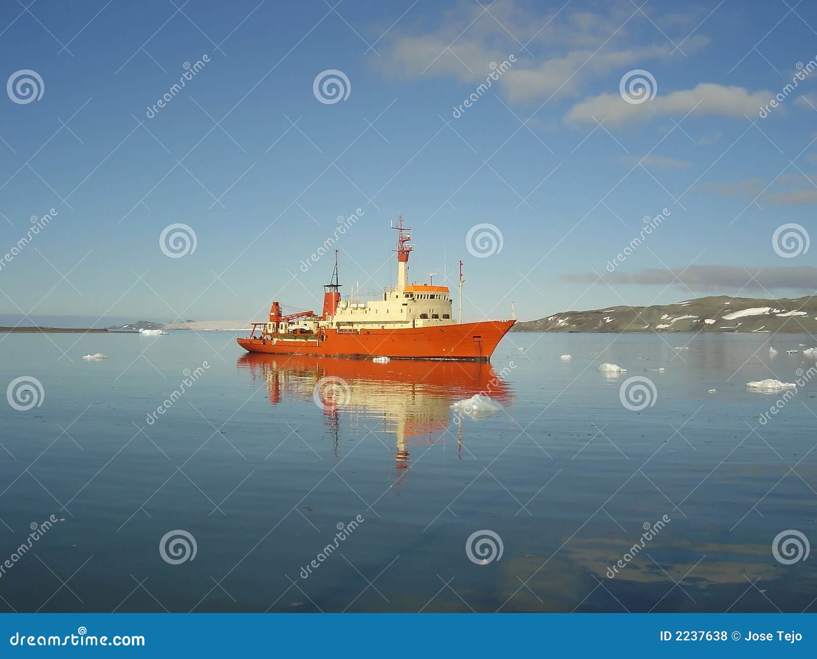 Icebreaker stock photo. Image of freeze, orange, explore - 2237638