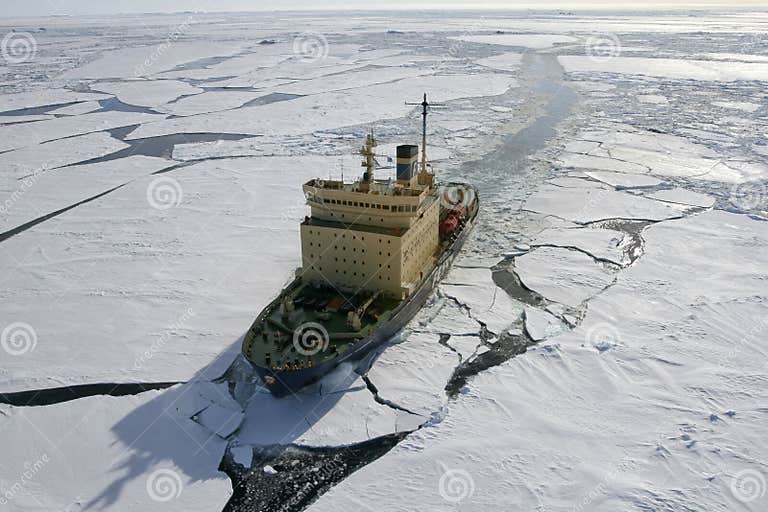 Icebreaker on Antarctica stock photo. Image of freeze - 10515262