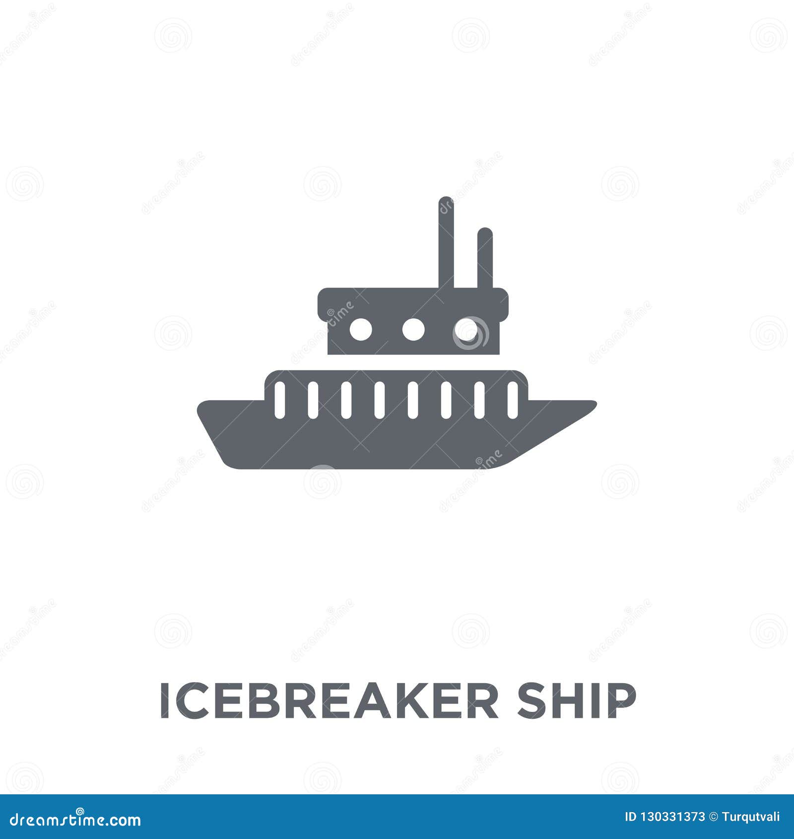 Icebreaker Ship Linear Icon. Modern Outline Icebreaker Ship Logo ...