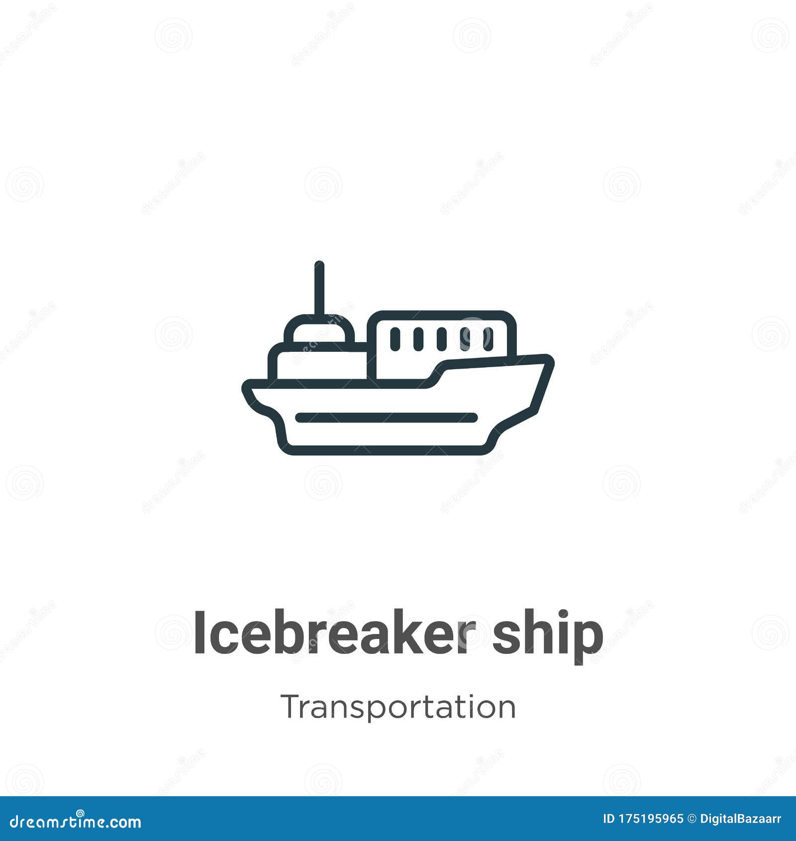 Icebreaker Icon Vector | CartoonDealer.com #104325558