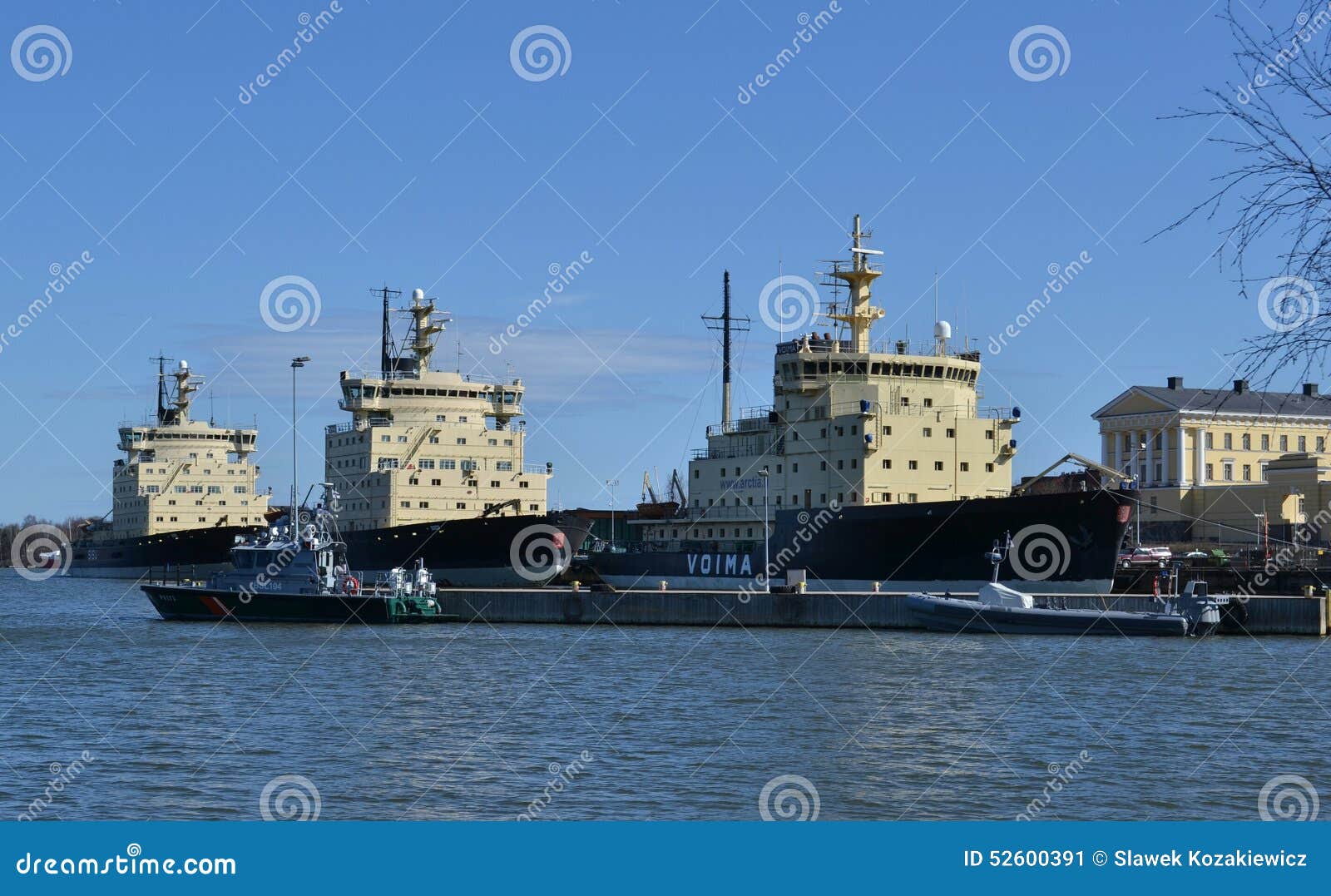 Icebreakers Voima Sisu Urho Helsinki Redactionele Foto - Image of ...