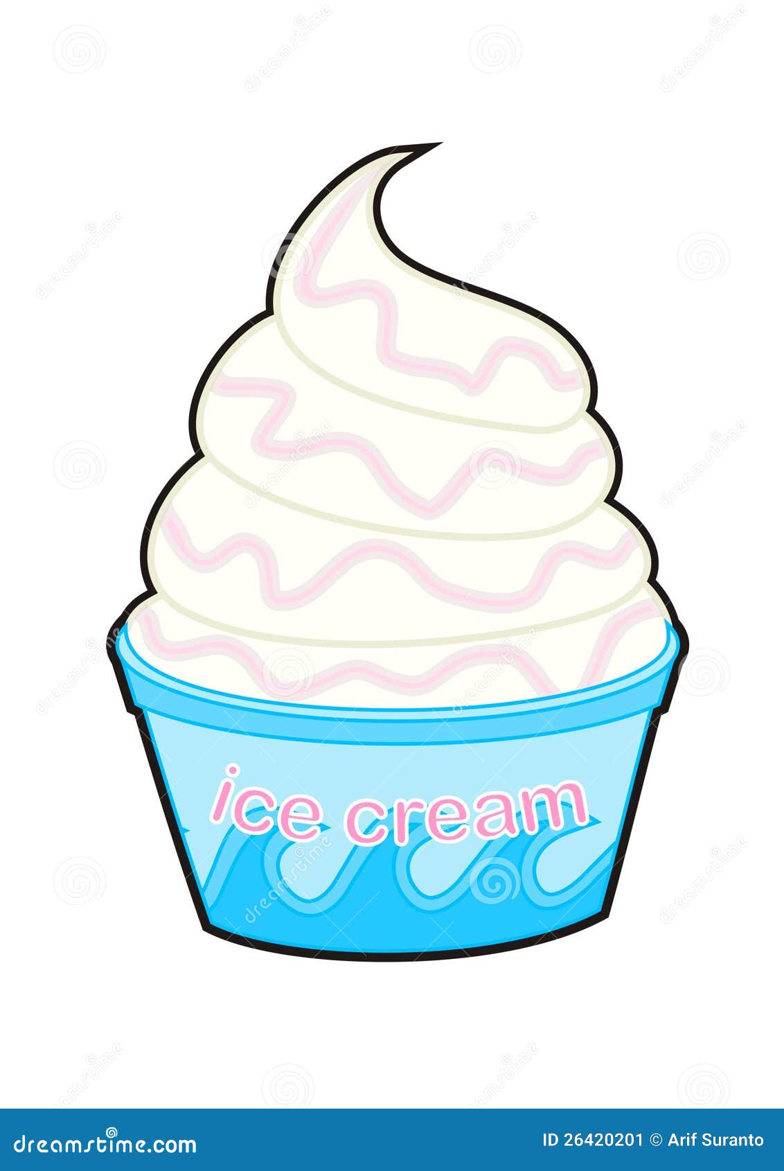 Icecream_cup stock illustration. Illustration of clipart - 26420201