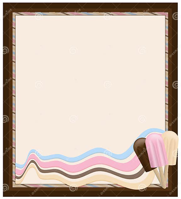 Icecream frame stock vector. Illustration of illustrated - 6529714