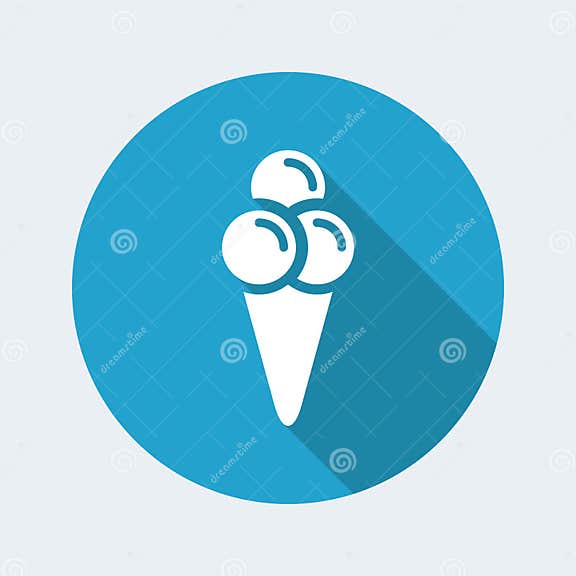 Icecream icon stock vector. Illustration of isolated - 96395194