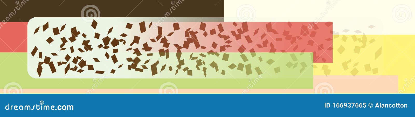 Icecream Splatter Web Banner Stock Vector - Illustration of background ...