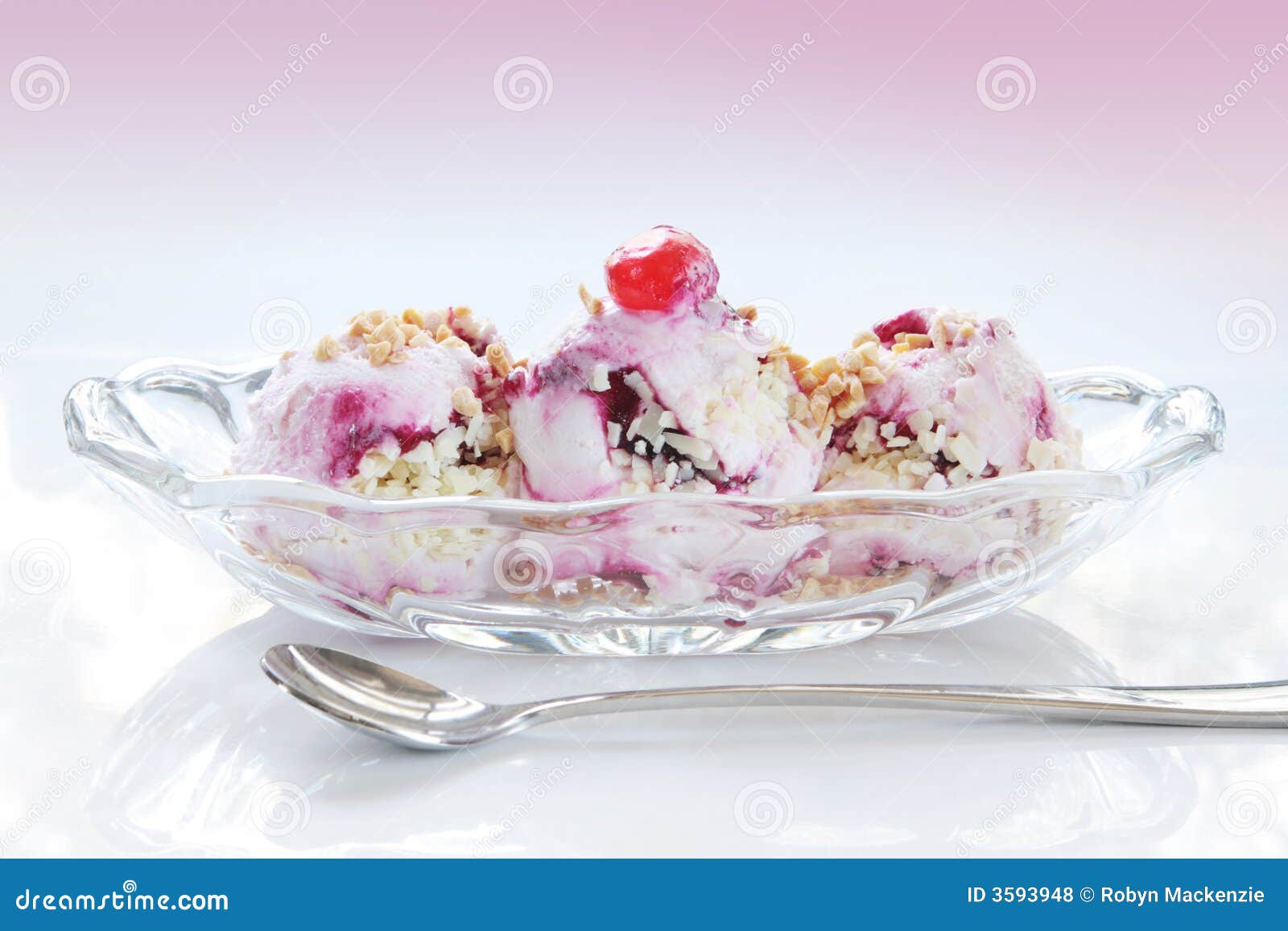 Icecream Sundae stock photo. Image of cream, icecream - 3593948