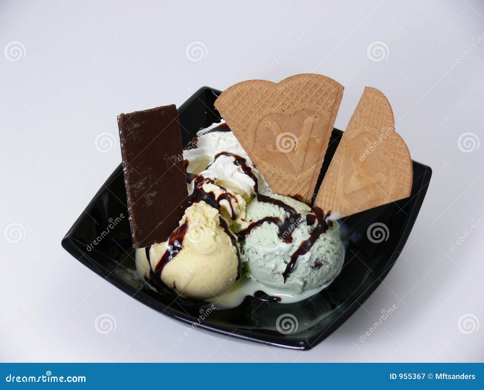 Icecream sundae stock image. Image of chocolate, icecream - 955367