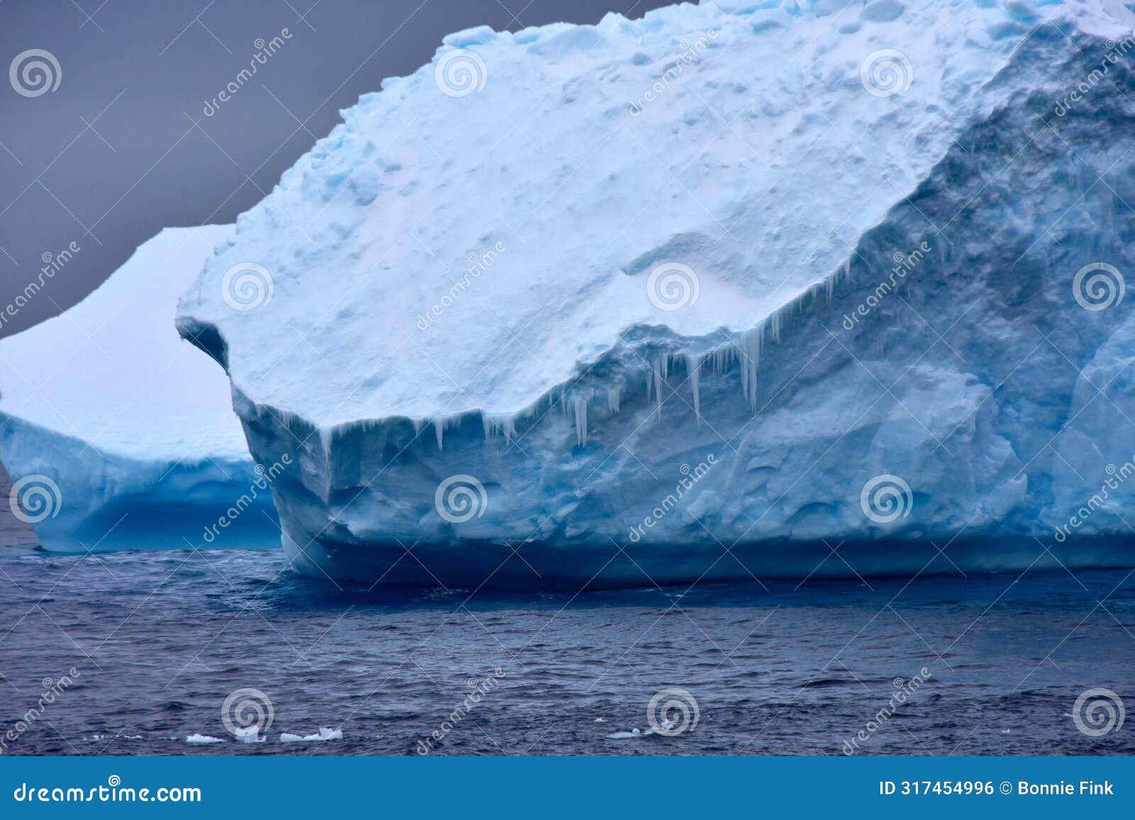 Ice Cycles on an Iceberg in Antarctica Stock Photo - Image of admiralty ...