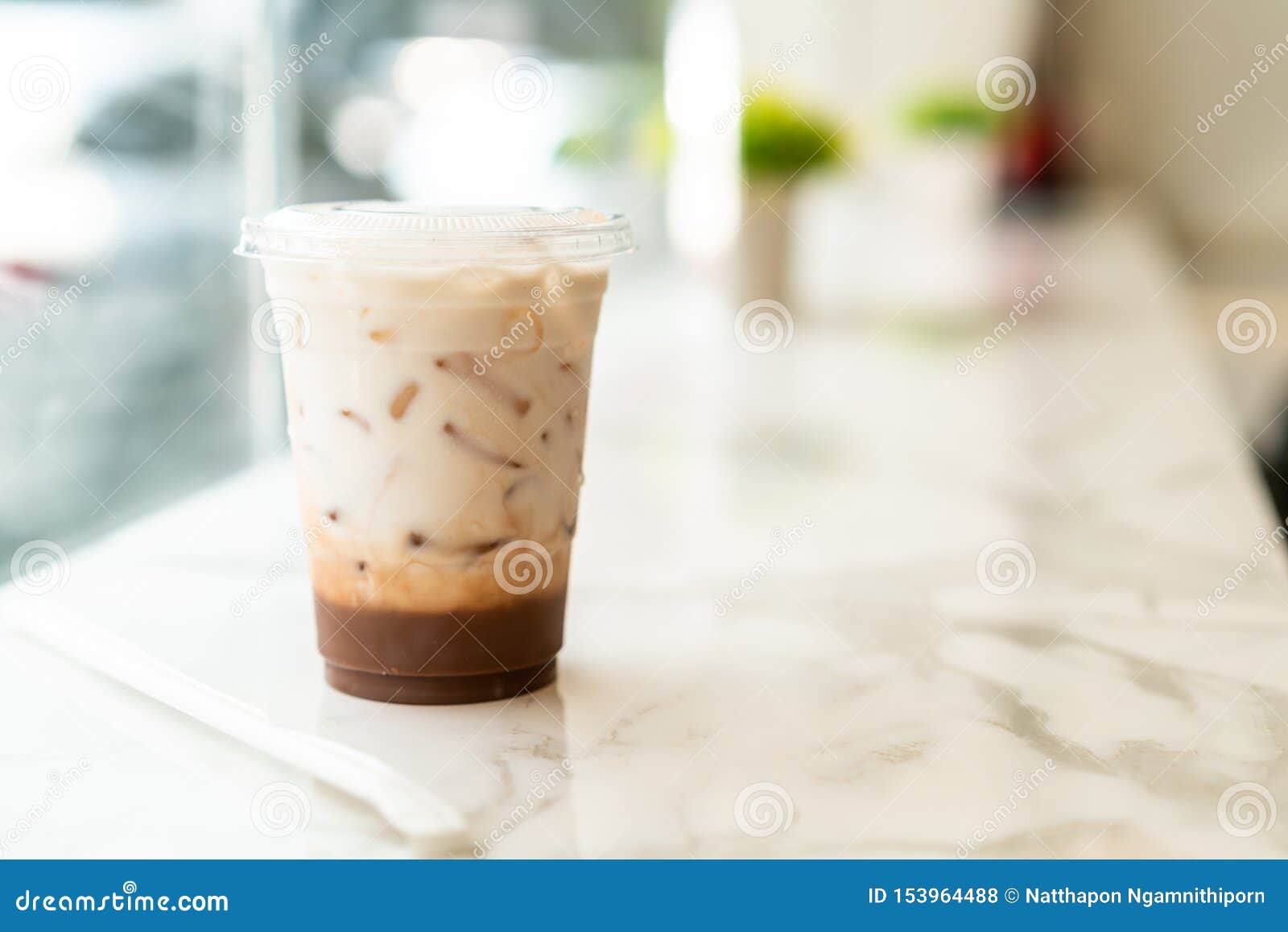 Iced Belgian Chocolate Milkshake Cup Stock Photo - Image of frappuccino ...