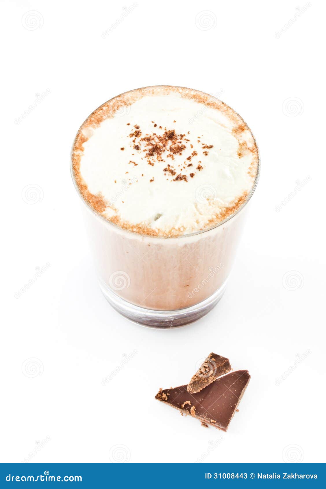 Iced Blended Frappe Coffee on White Background Stock Image - Image of ...