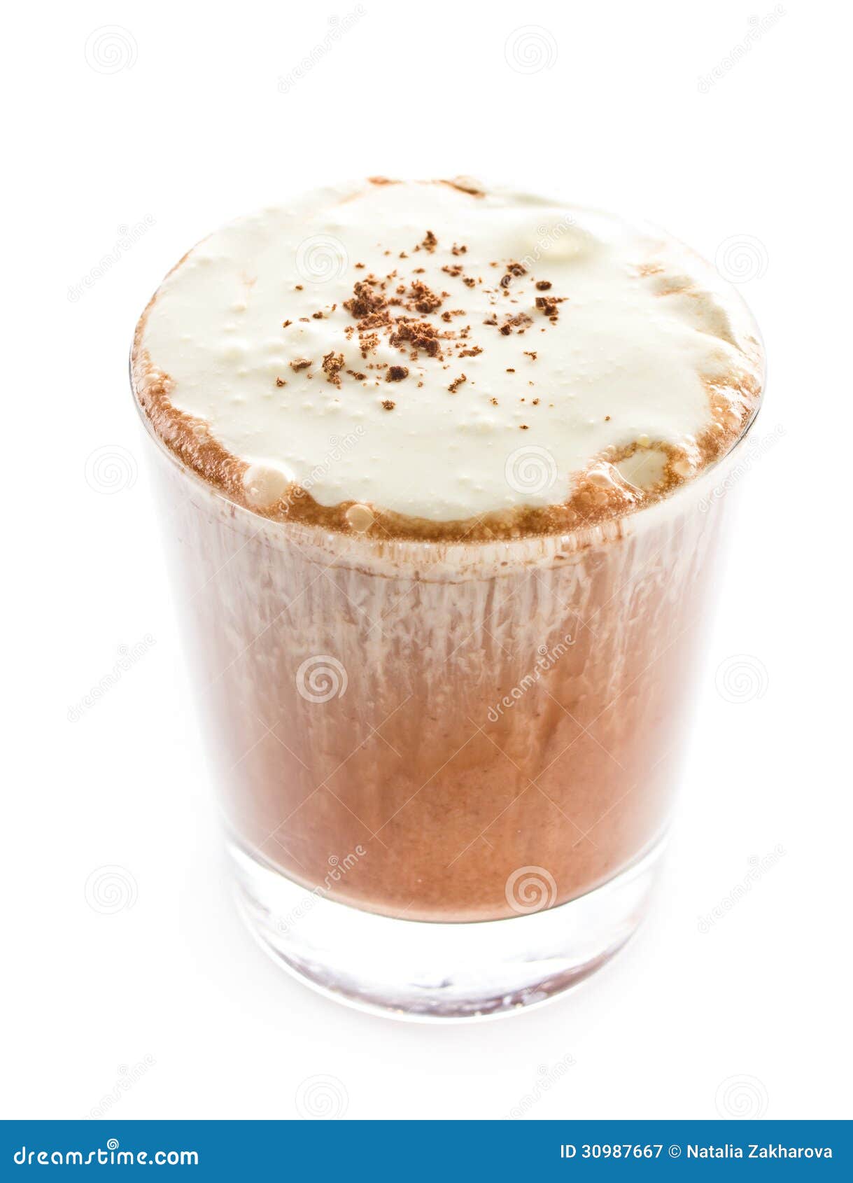 Iced Blended Frappe Coffee on White Background Stock Image - Image of ...