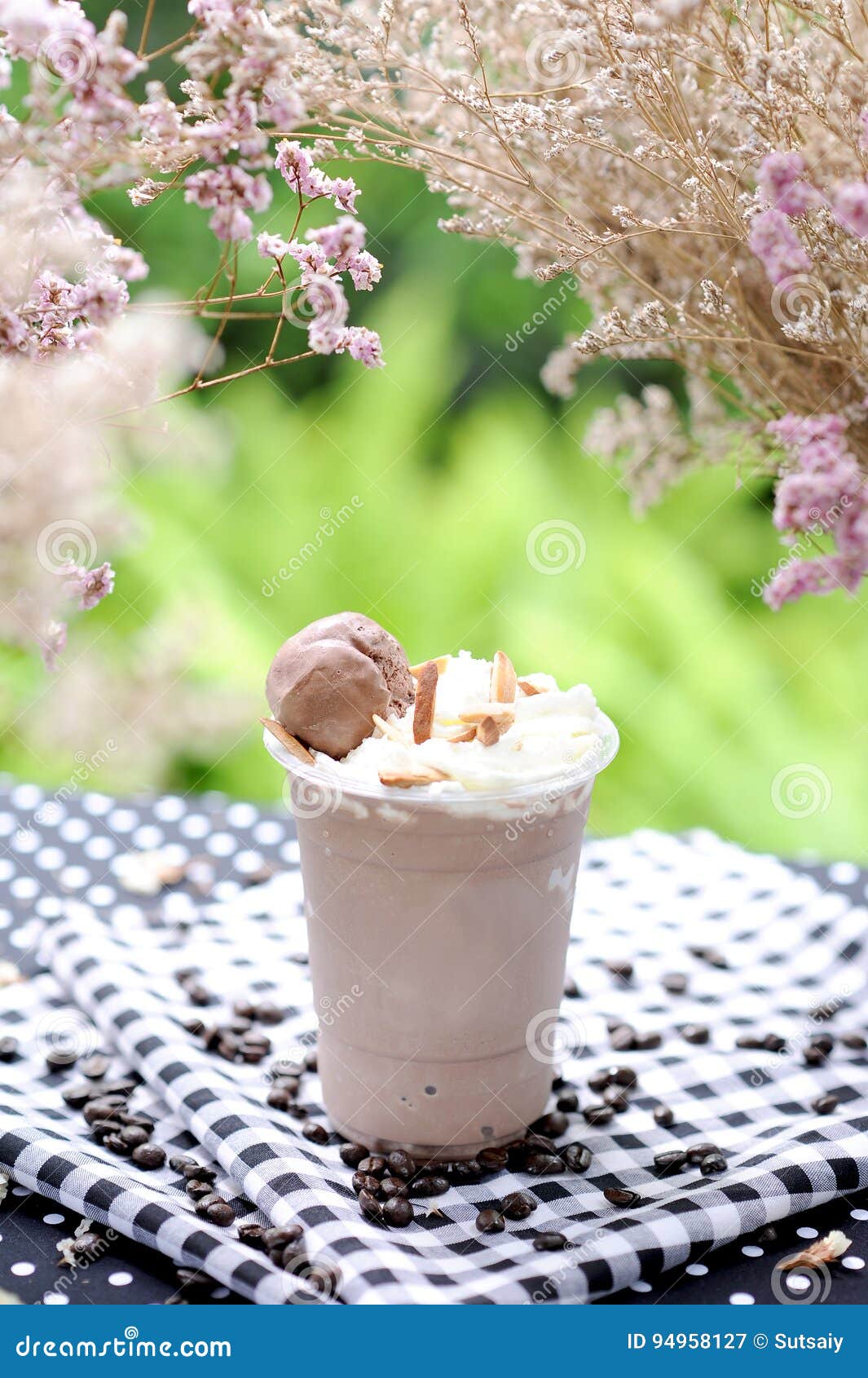 Iced blended stock image. Image of cappuccino, delicious - 94958127