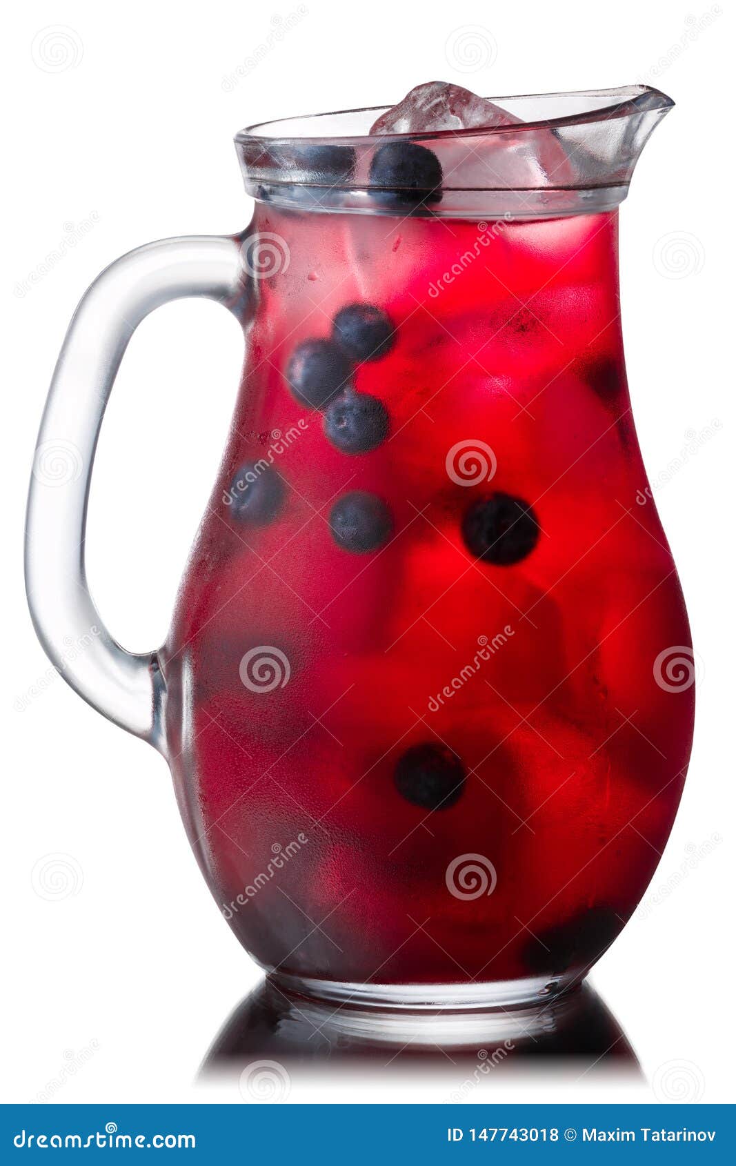 Iced Blueberry Drink Pitcher, Paths Stock Photo - Image of pitcher ...