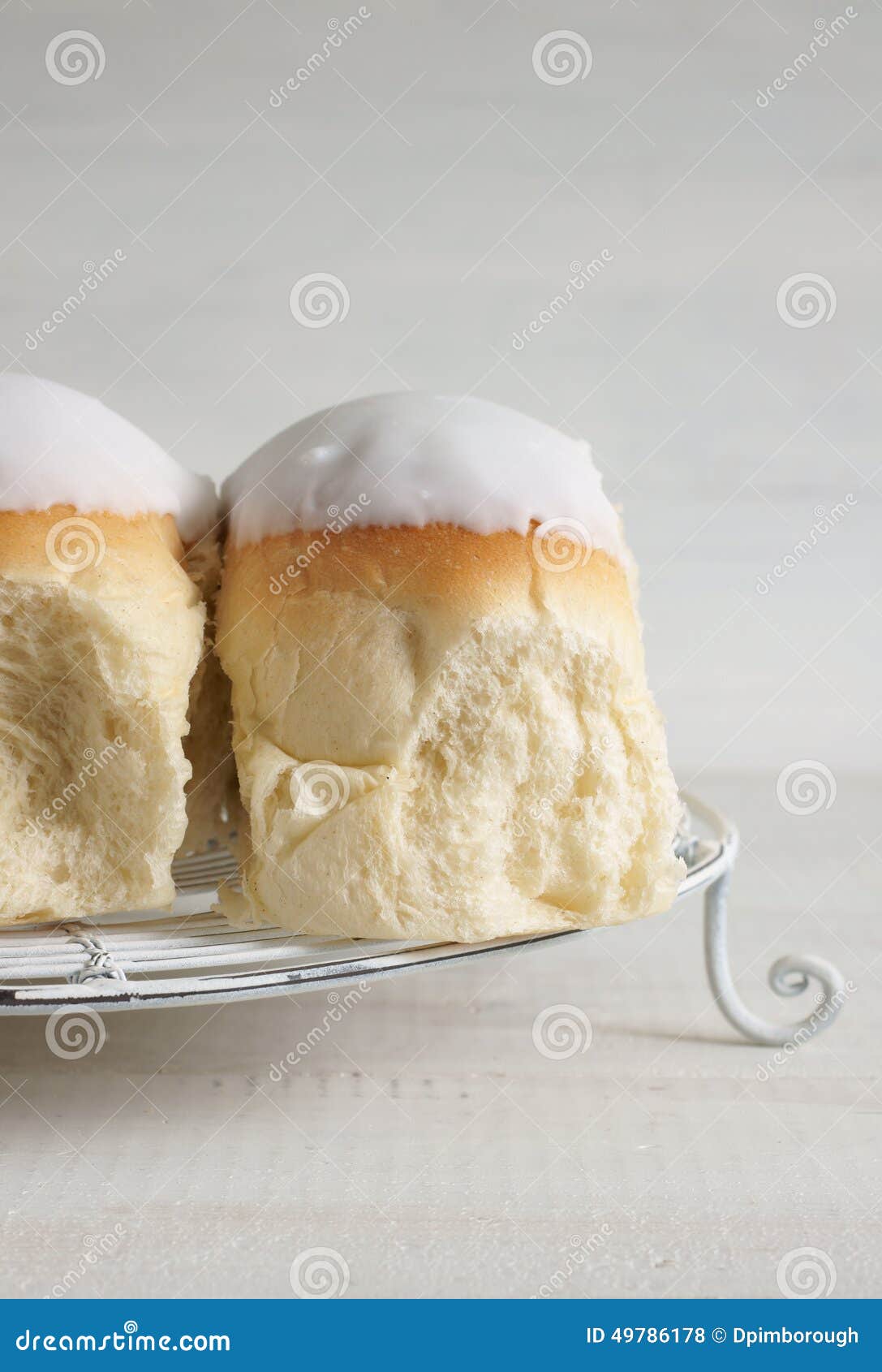 Iced Buns stock photo. Image of british, iced, finger - 49786178