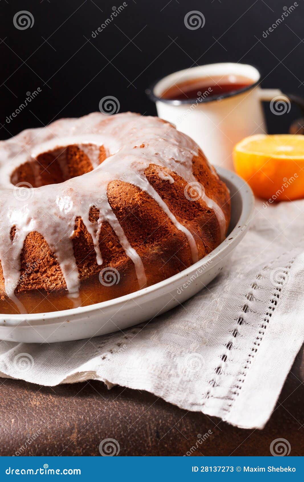 Iced cake stock image. Image of cooking, close, fresh - 28137273