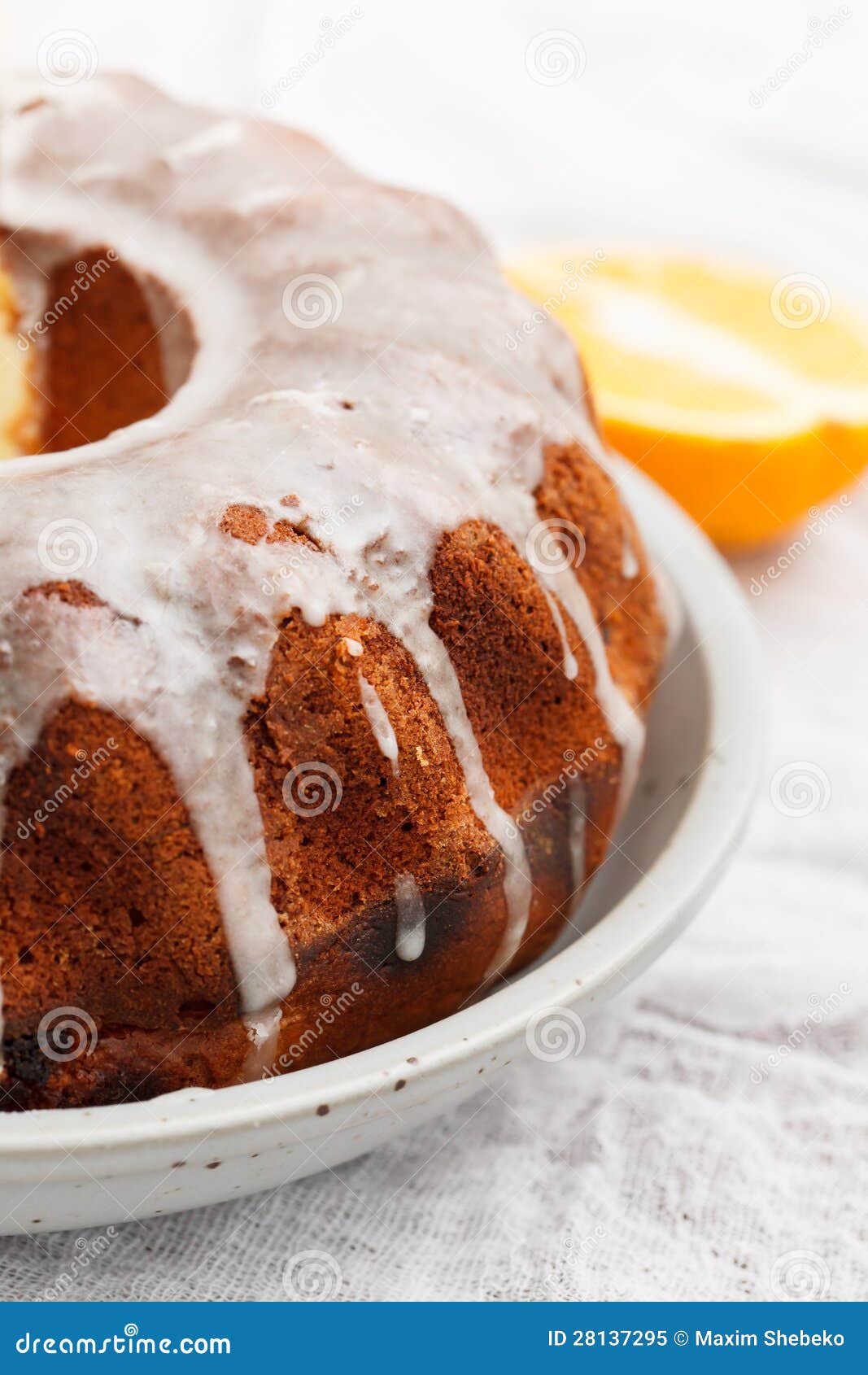 Iced cake stock image. Image of gourmet, close, icing - 28137295