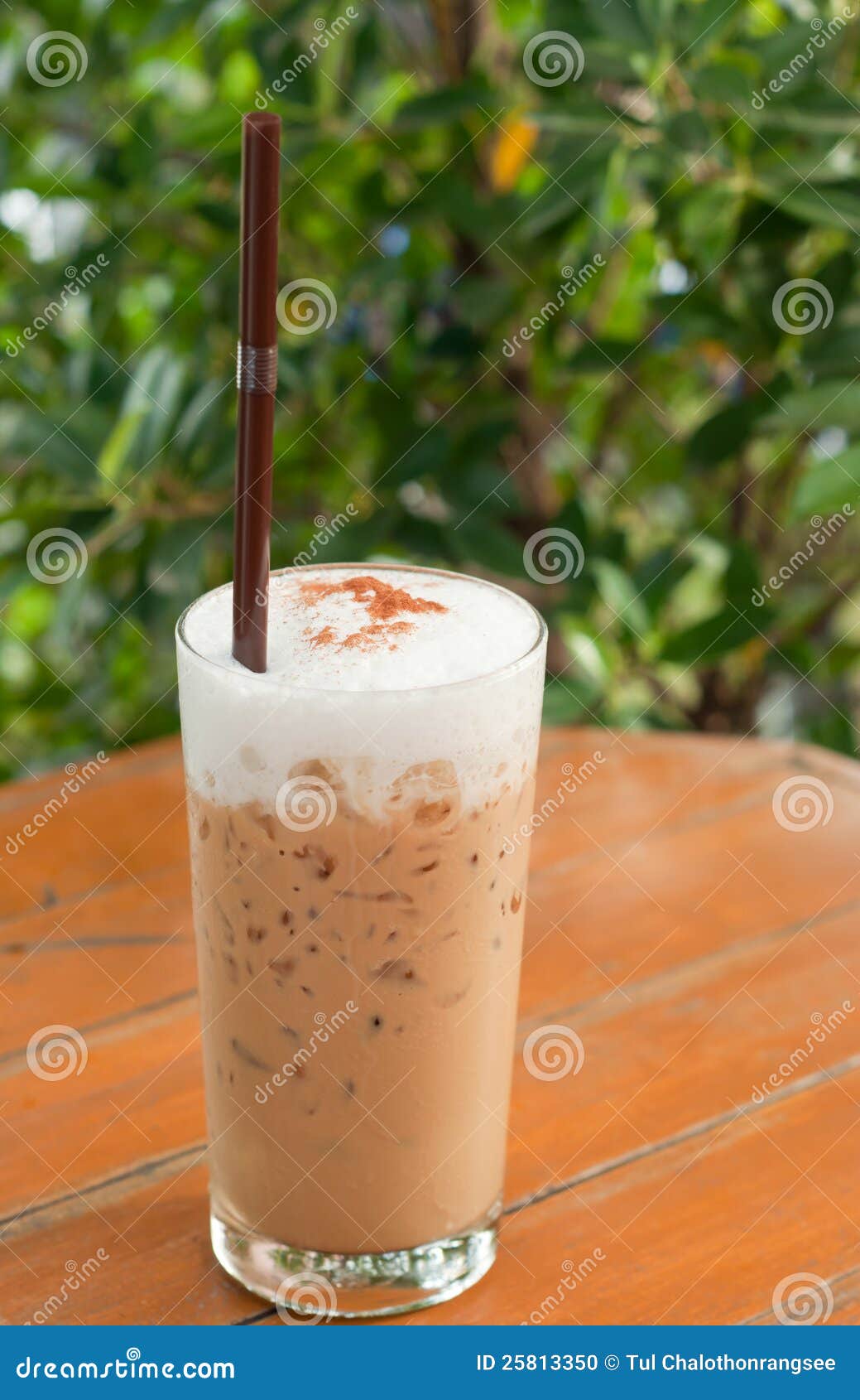 Iced cappuccino stock photo. Image of decor, latte, late - 25813350