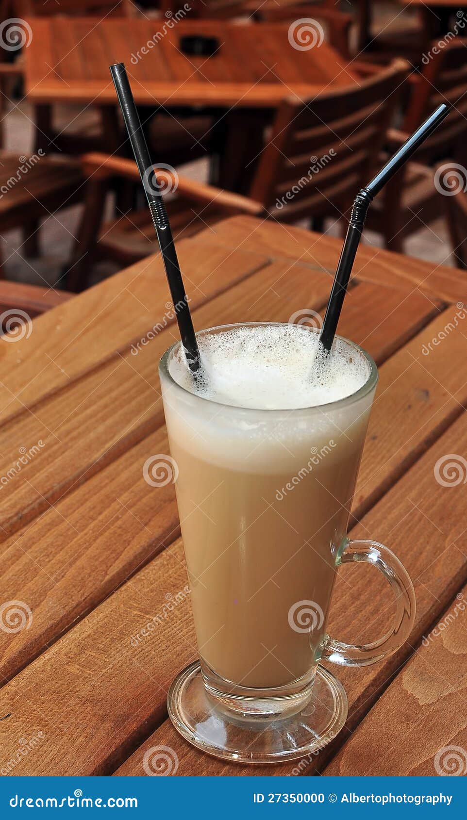 Iced cappuccino stock photo. Image of milk, decorated - 27350000