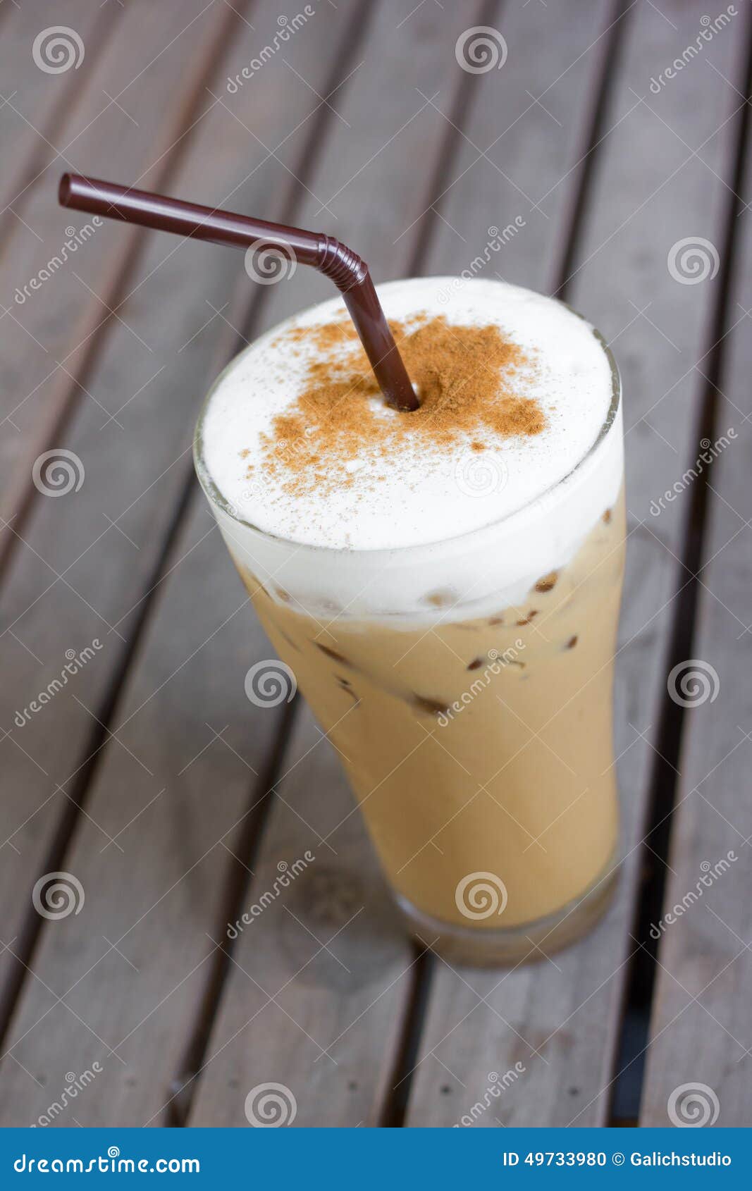 Iced Cappuccino (ice Coffee) Stock Photo - Image of food, sugar: 49733980