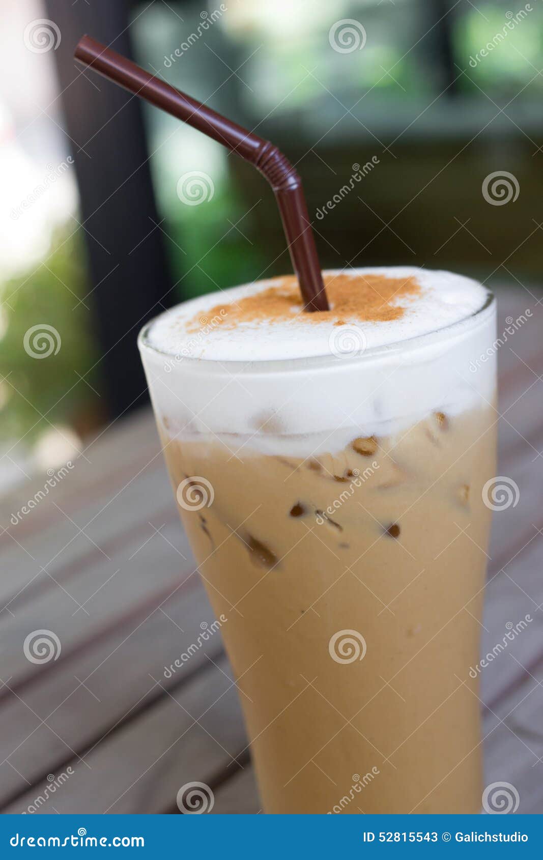 Iced Cappuccino (ice Coffee) Stock Image - Image of beverage, dessert ...
