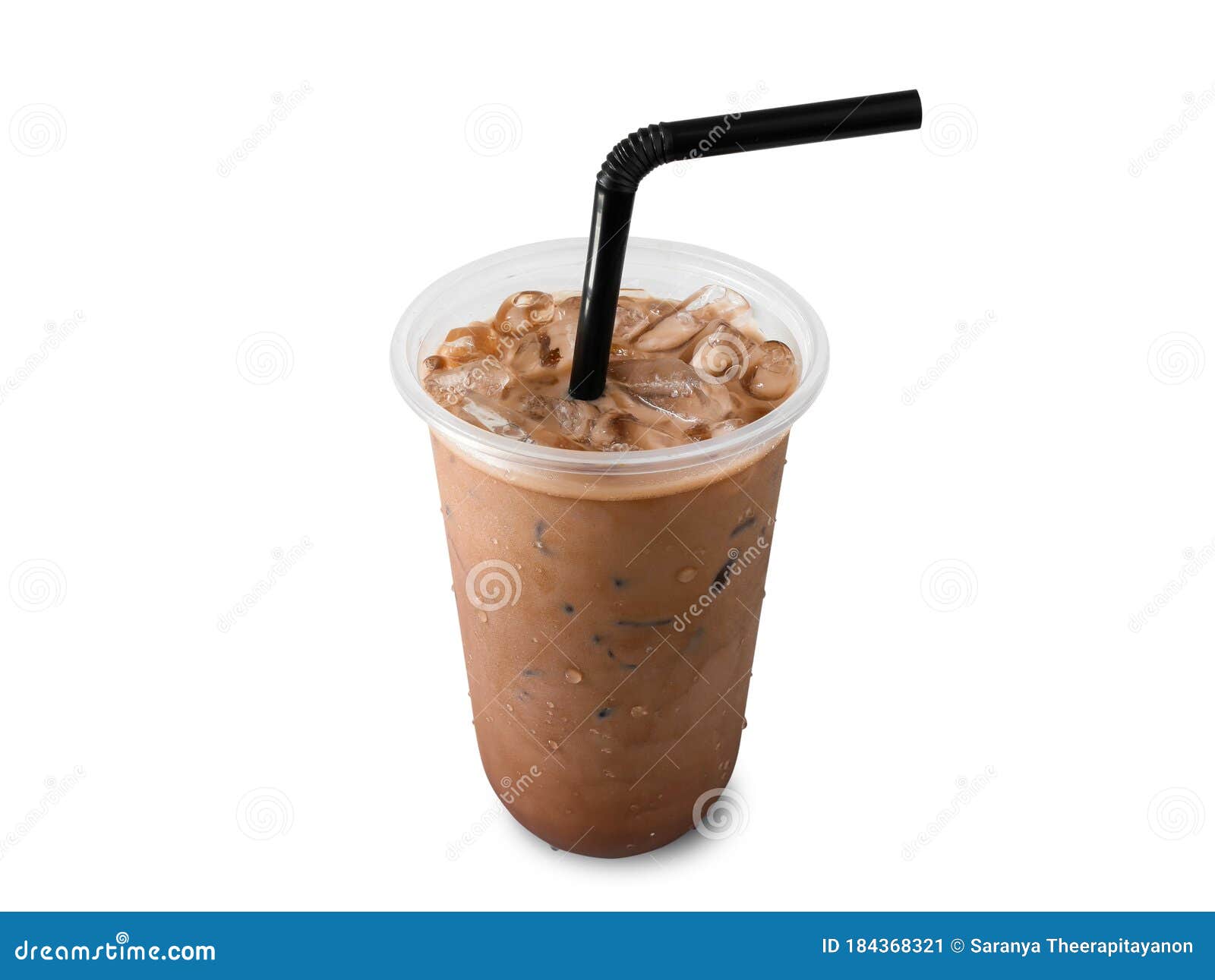 Iced Chocolate in Takeaway Cup Stock Image - Image of milk, aromatic ...
