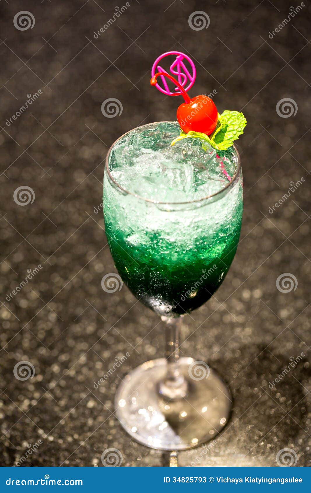 Iced Cocktail stock image. Image of closeup, yellow, cuba - 34825793