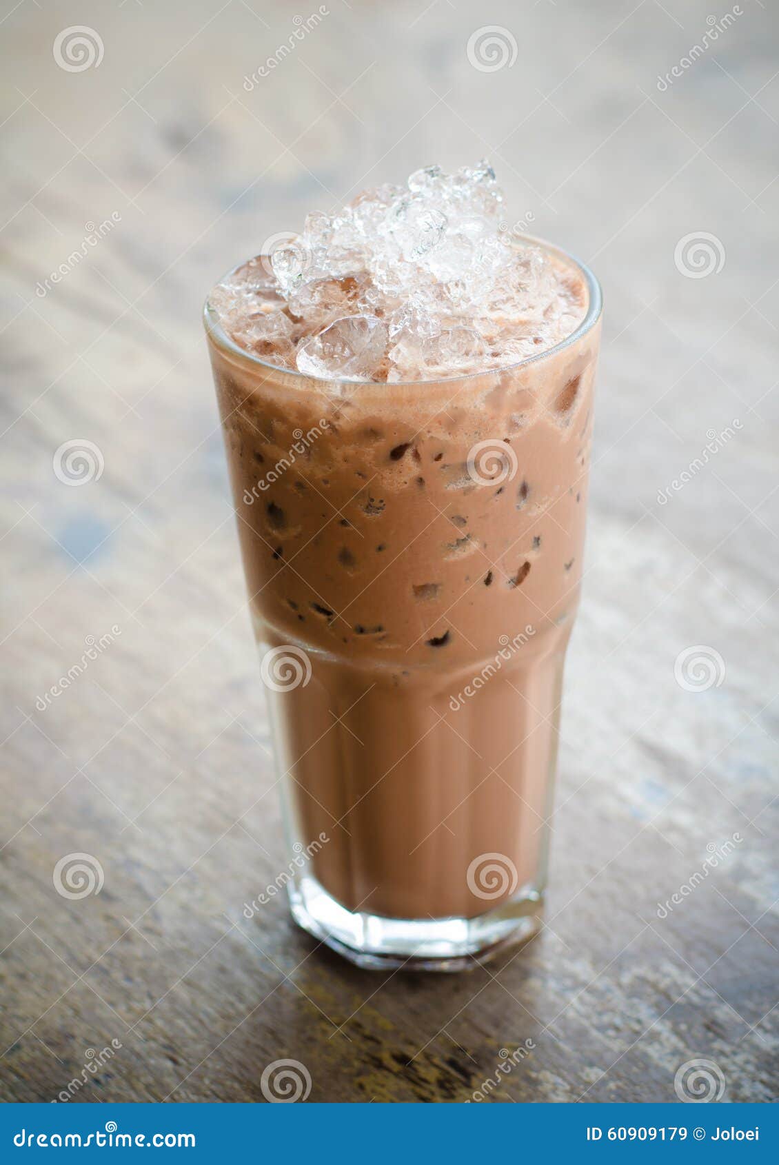 Iced cocoa stock image. Image of caffeine, shake, iced - 60909179