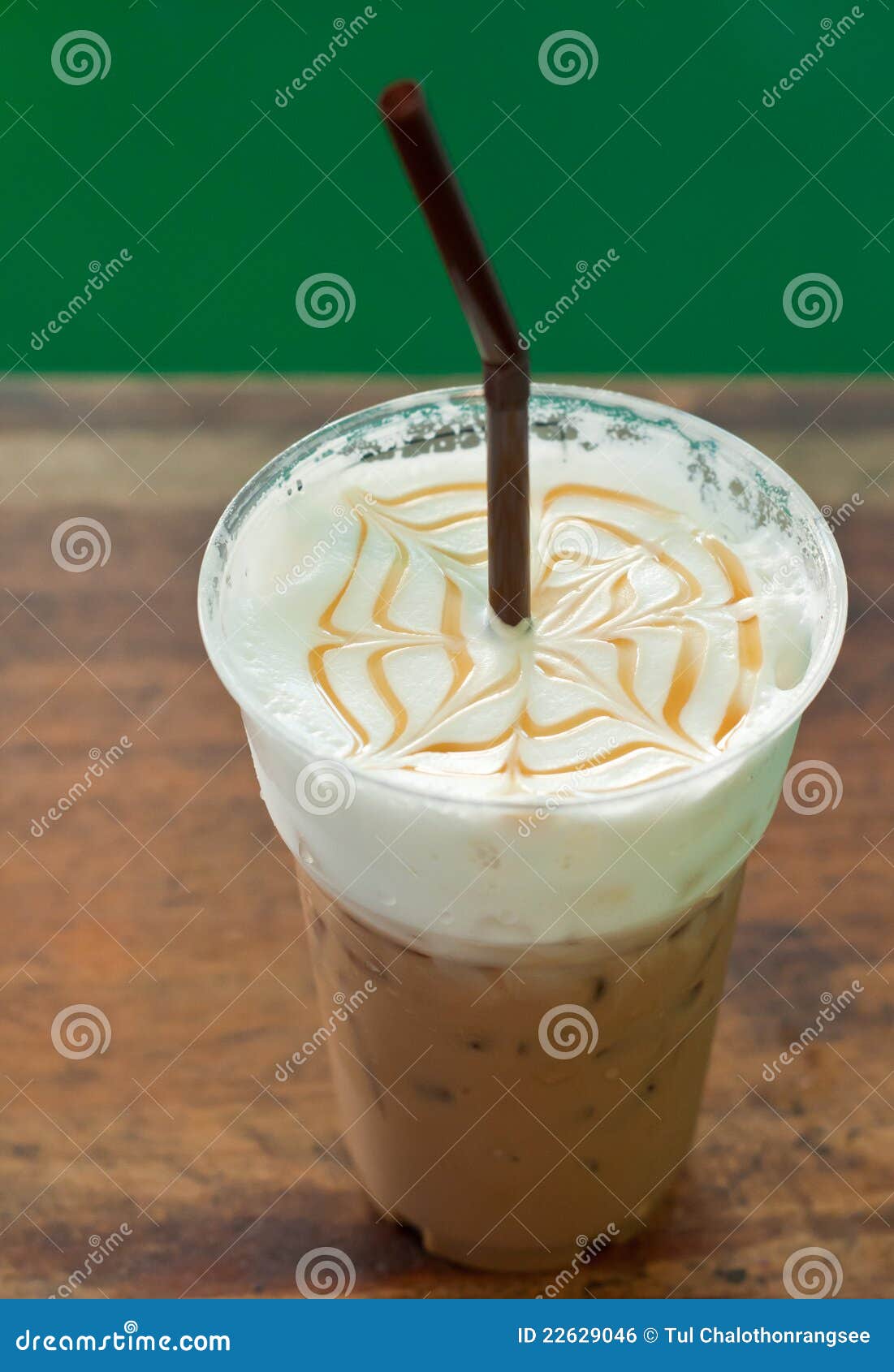 Iced coffee in cafe stock photo. Image of iced, latte - 22629046