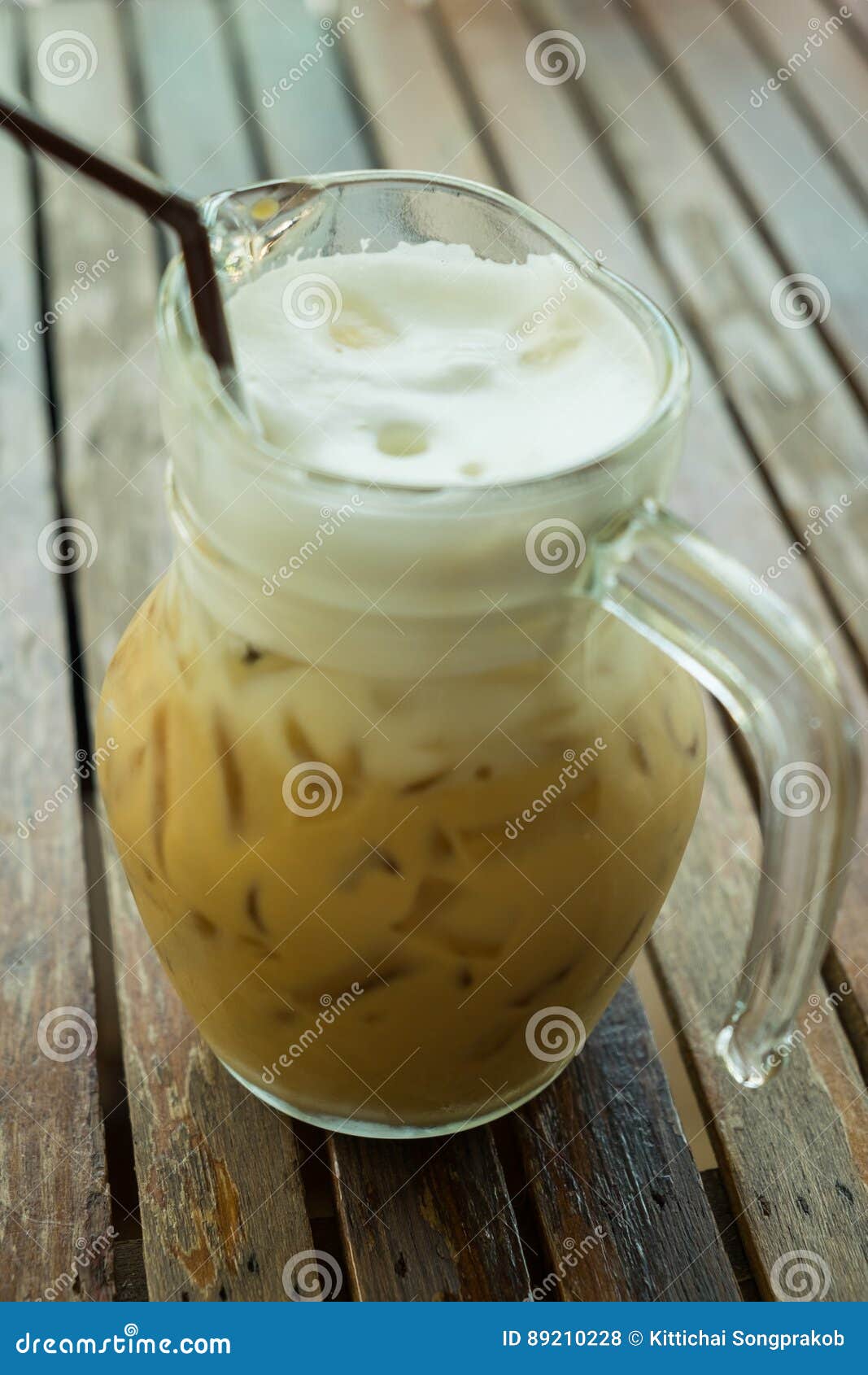 Iced Coffee Or Caffe Latte Stock Photography | CartoonDealer.com #89210228