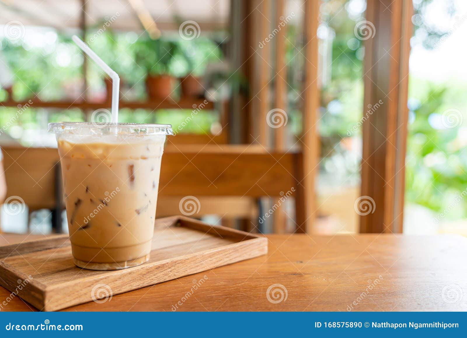 Iced coffee cup stock photo. Image of glass, espresso - 168575890