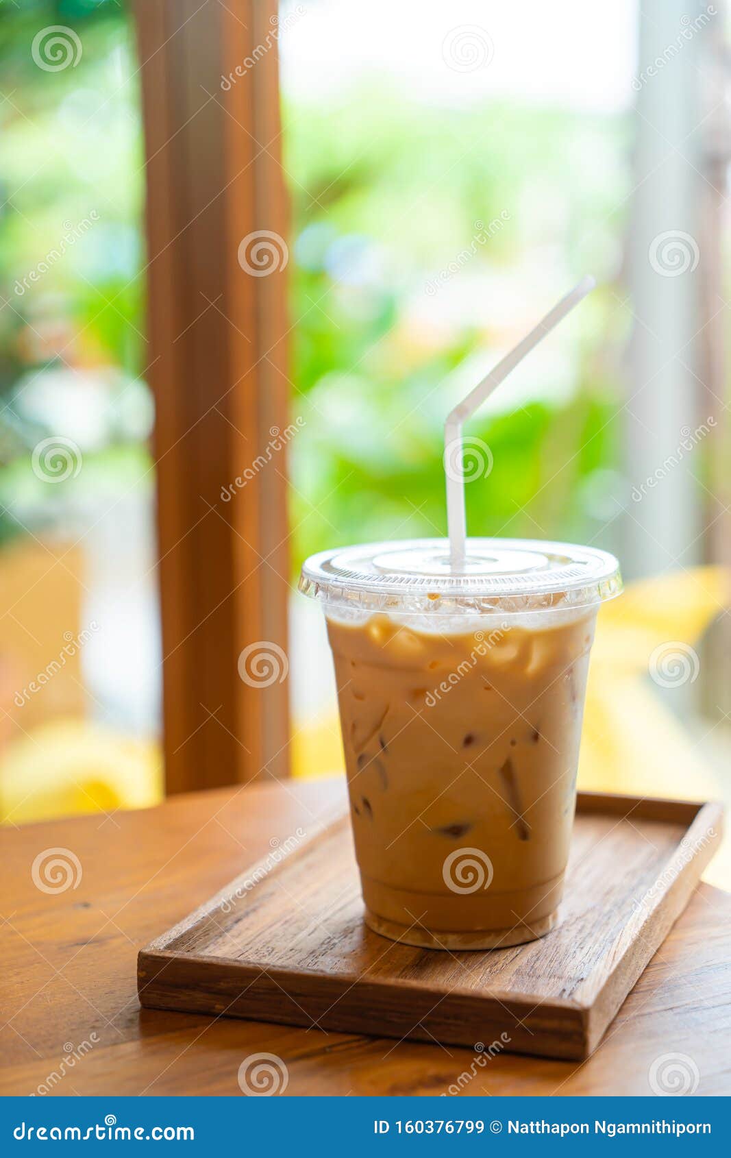 Iced coffee cup stock image. Image of mocha, iced, cappuccino - 160376799