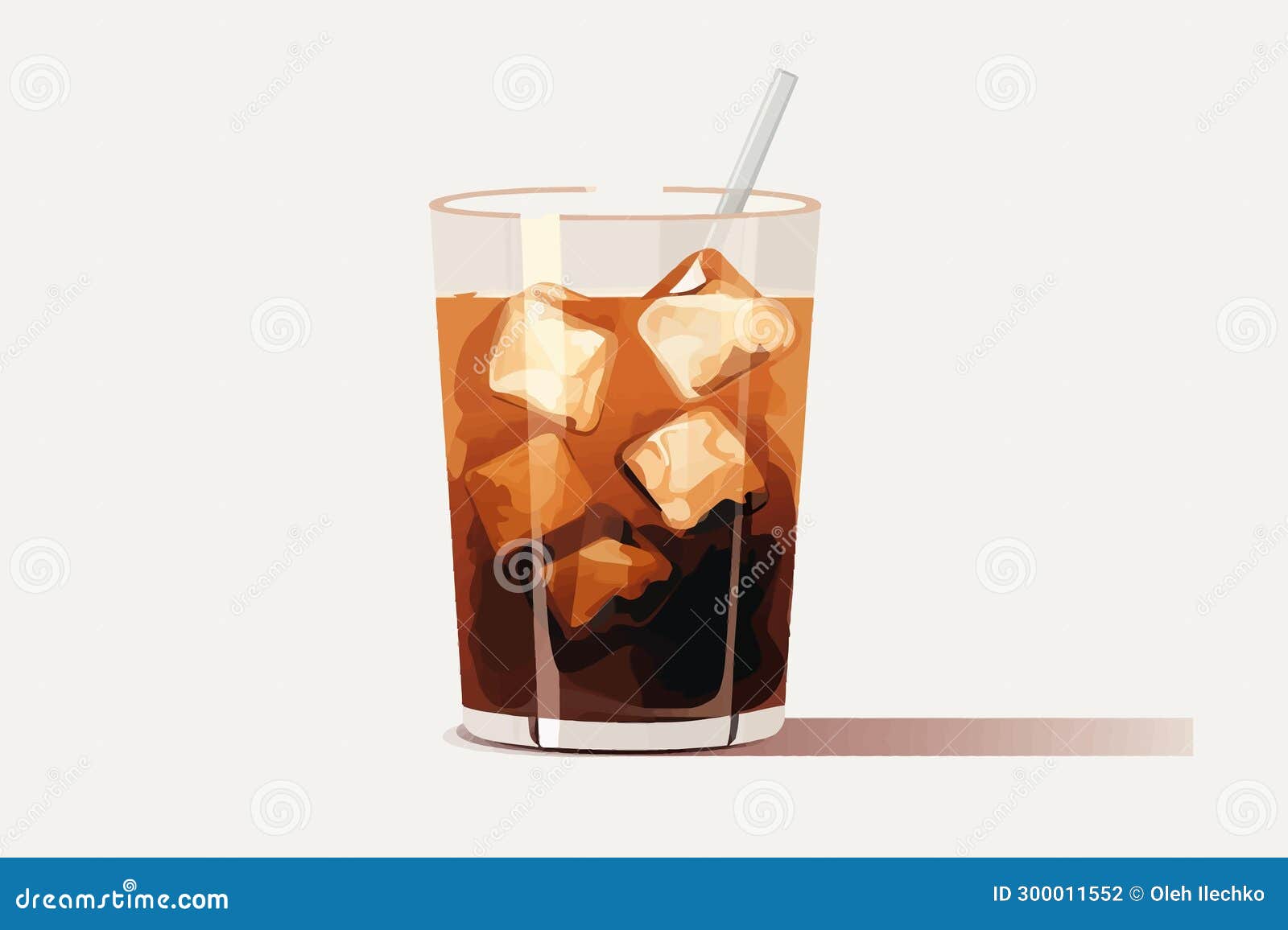 Iced Coffee Isolated Vector Style Illustration Stock Vector ...