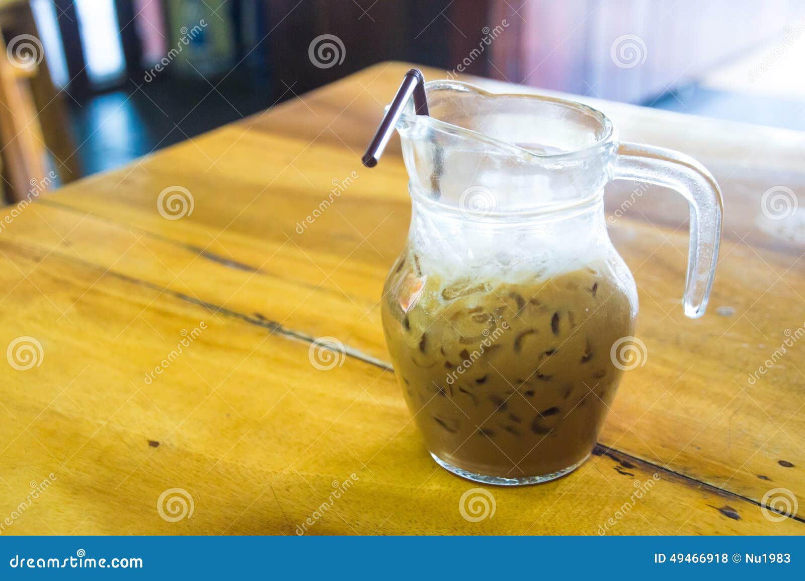 Iced coffee in jug stock photo. Image of black, healthy - 49466918