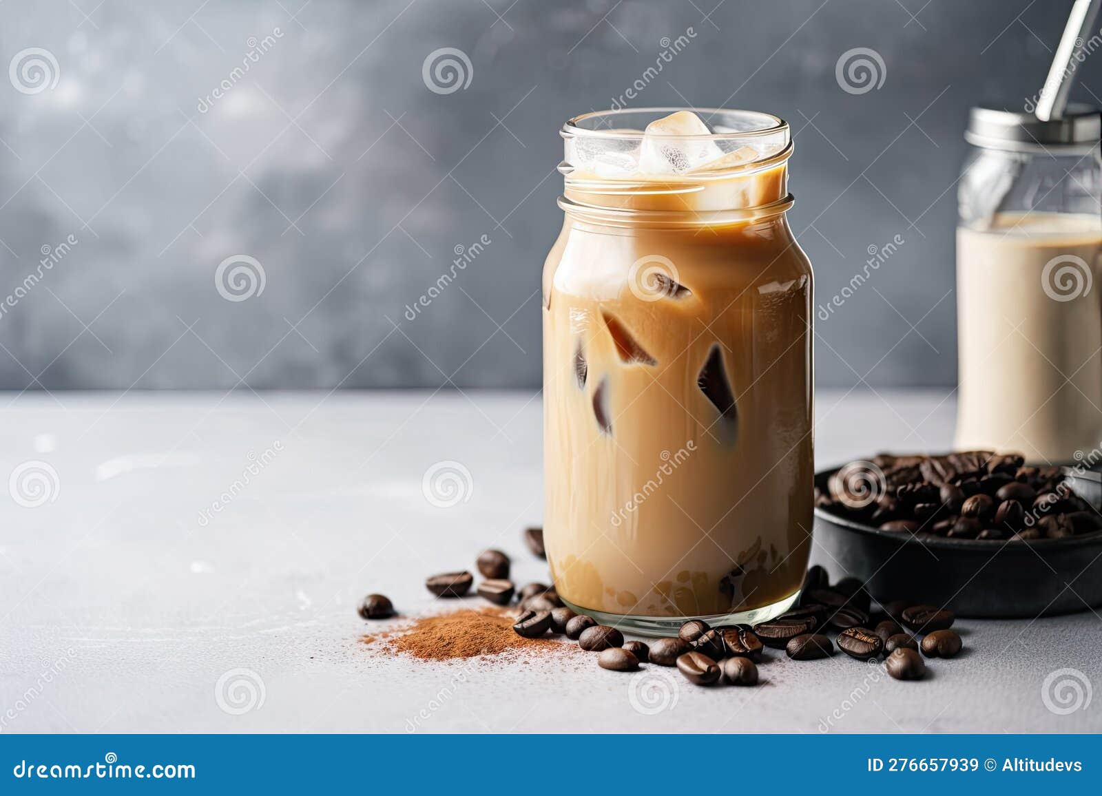 Iced Coffee Latte with Extra Shot of Espresso and a Sprinkle of ...