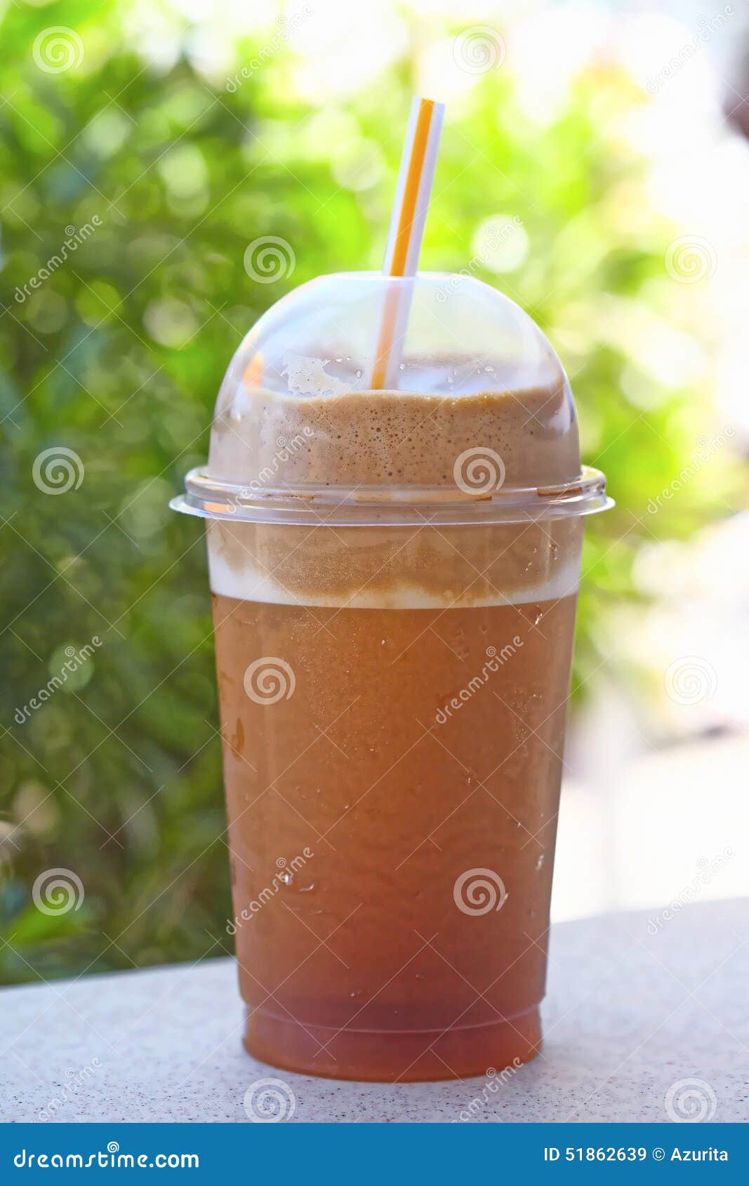 Iced coffee stock image. Image of cappuccino, cold, refreshment - 51862639