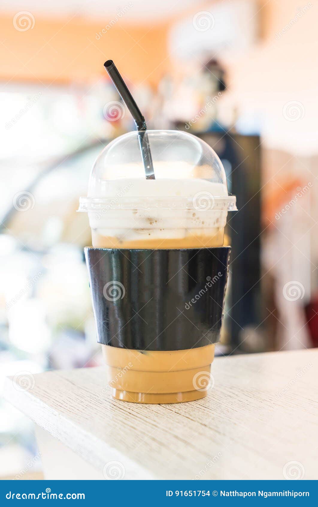 Iced coffee stock photo. Image of cold, drink, shake - 91651754