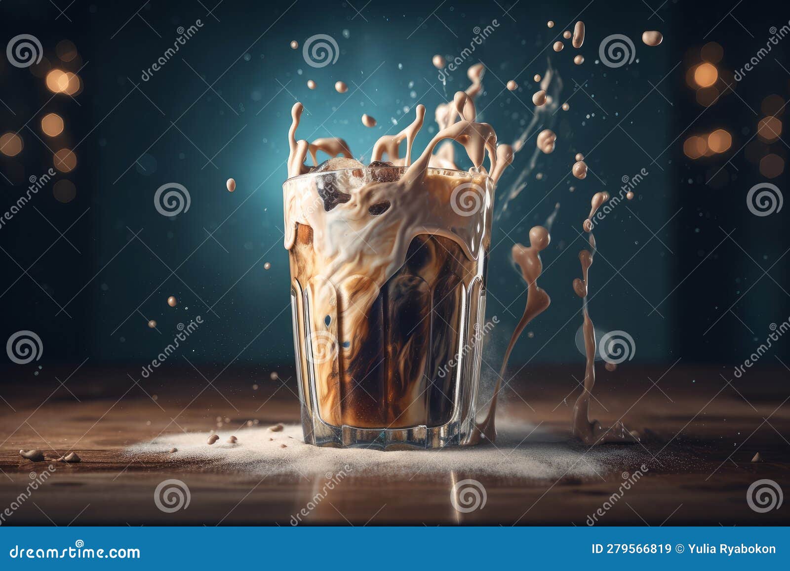 Coffee Straw Box Packaging Die Cut Template Design. 3d Mock-up Cartoon ...