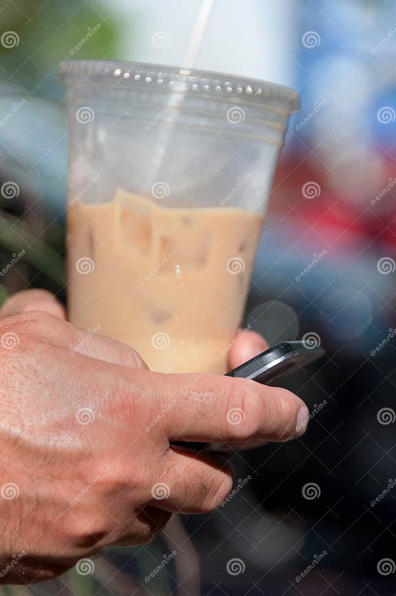 Iced Coffee & Text stock image. Image of caffeine - 15804433