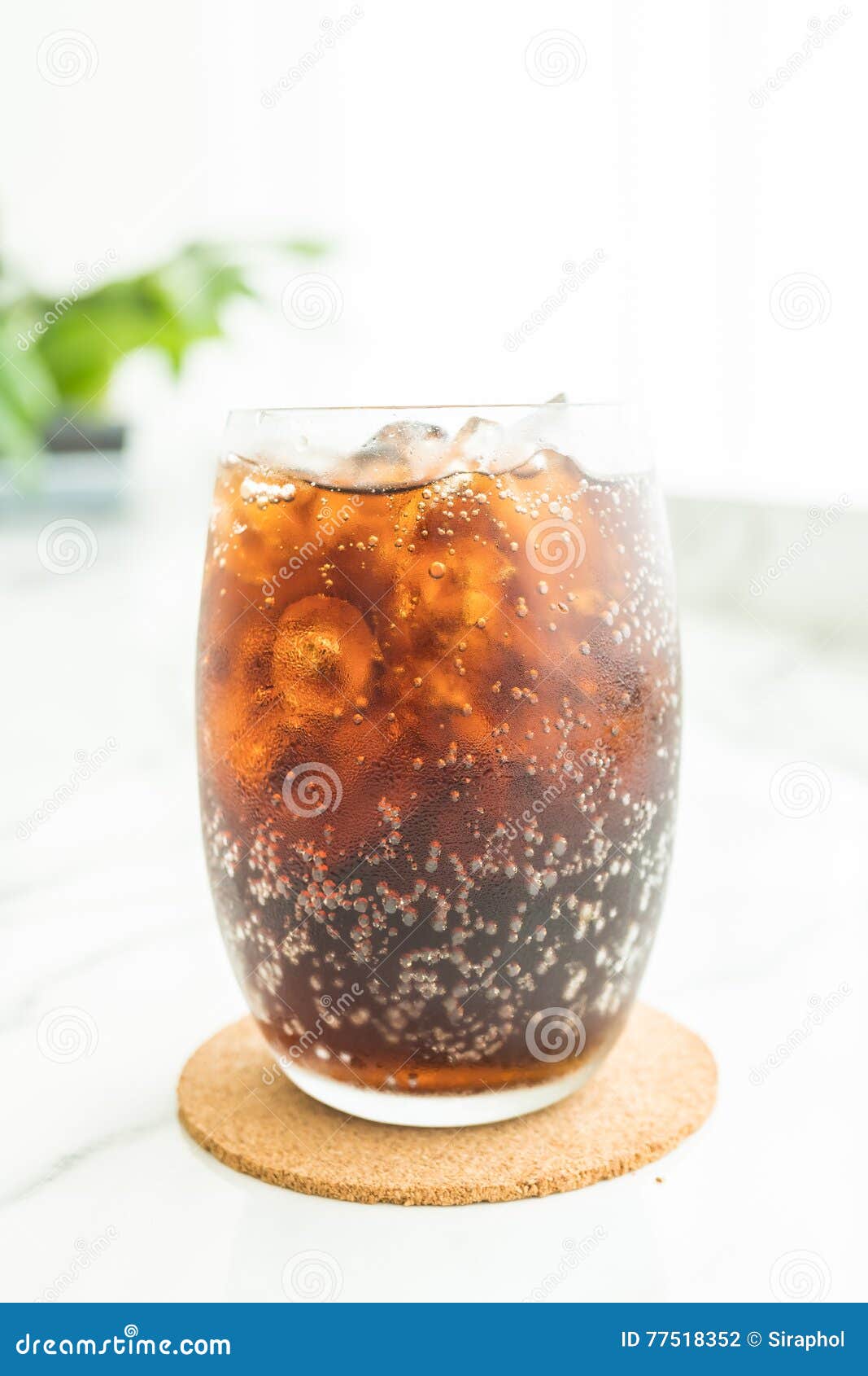 Iced cola glass stock photo. Image of glass, background - 77518352