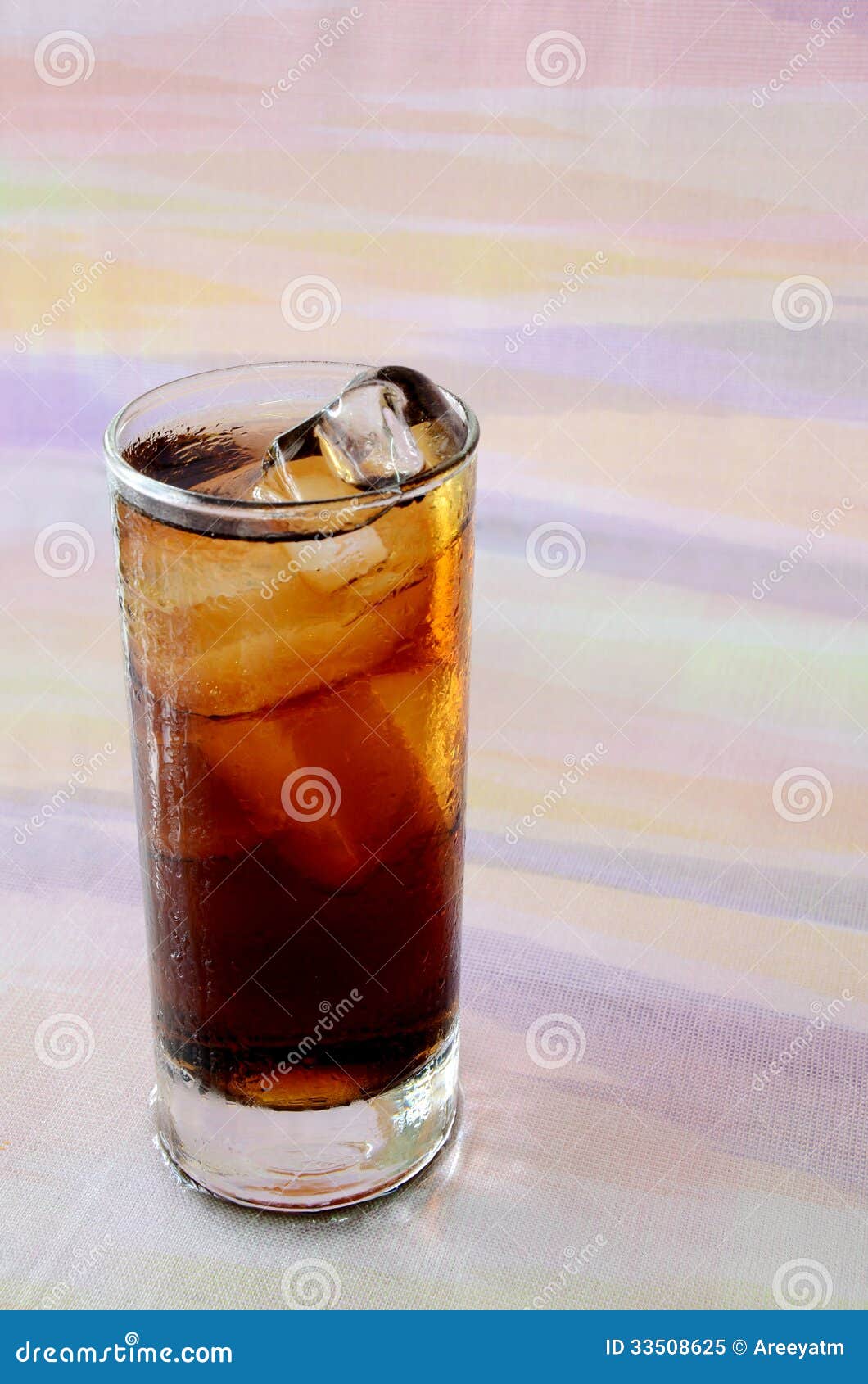 Iced Cola. stock image. Image of coca, food, bubble, flow - 33508625