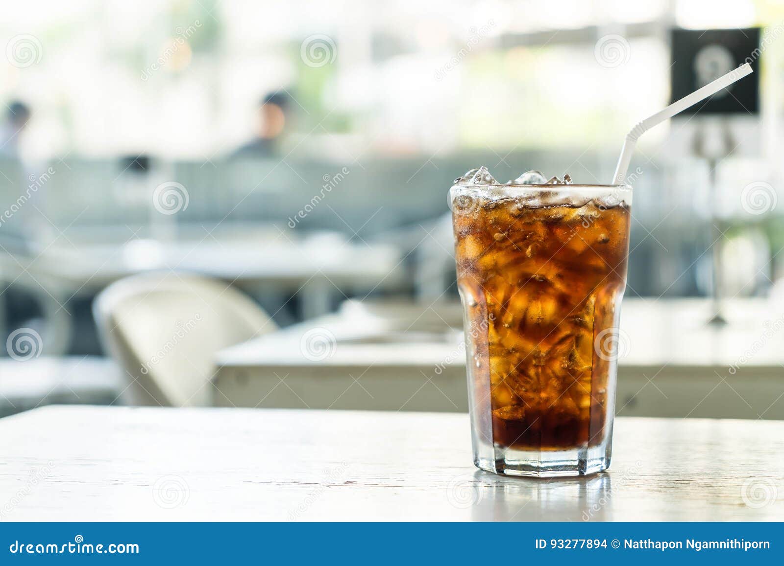 Iced cola on the table stock photo. Image of brown, cola - 93277894