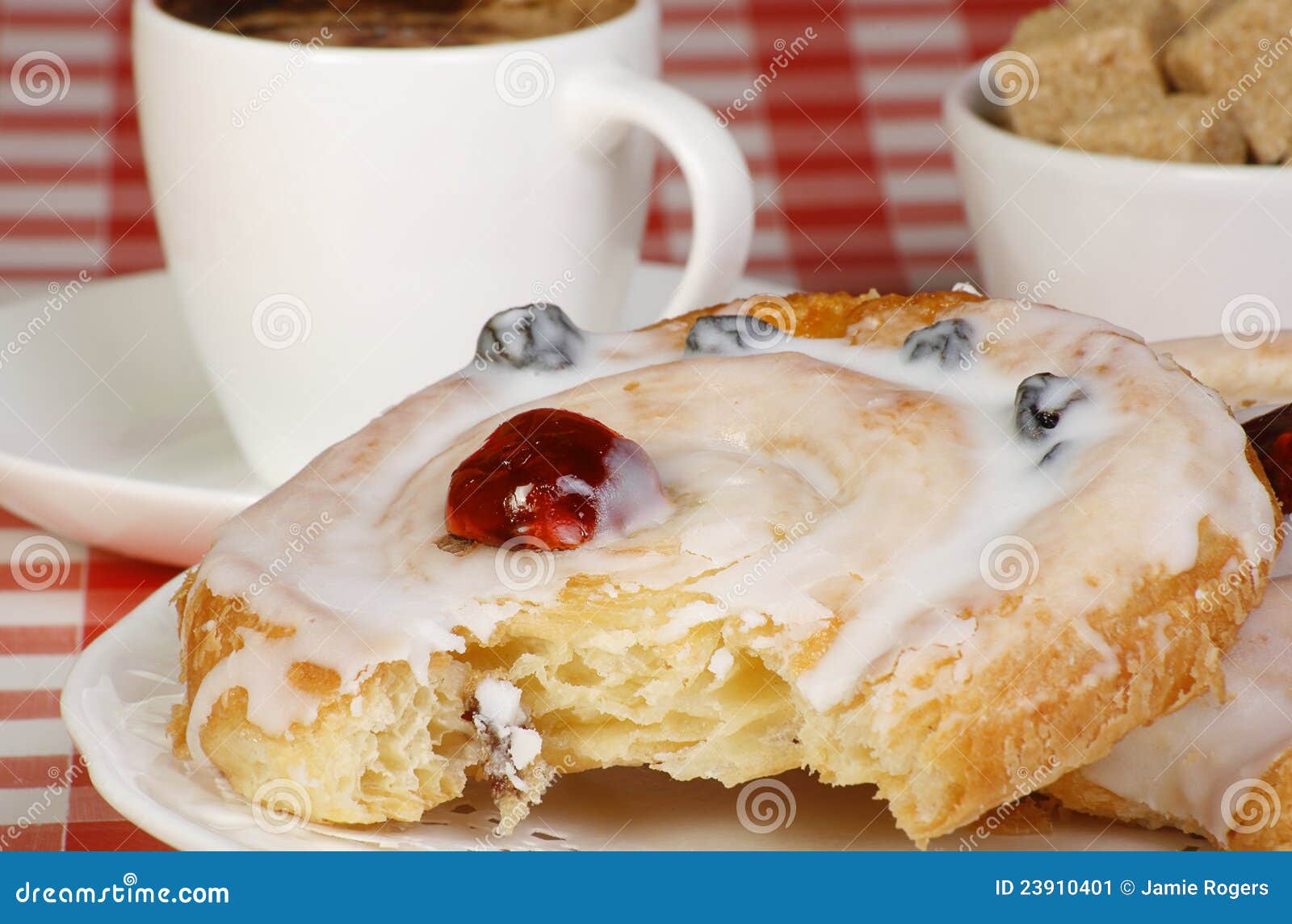 Iced danish pastry stock image. Image of sticky, breakfast - 23910401