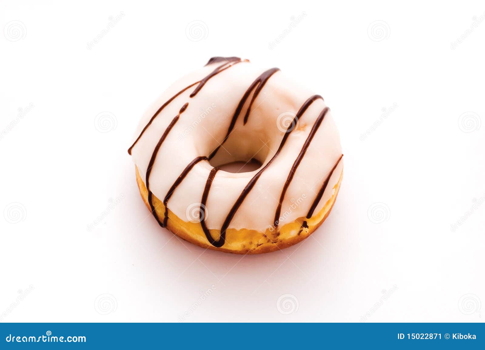 Iced donut stock image. Image of white, delicious, donut - 15022871