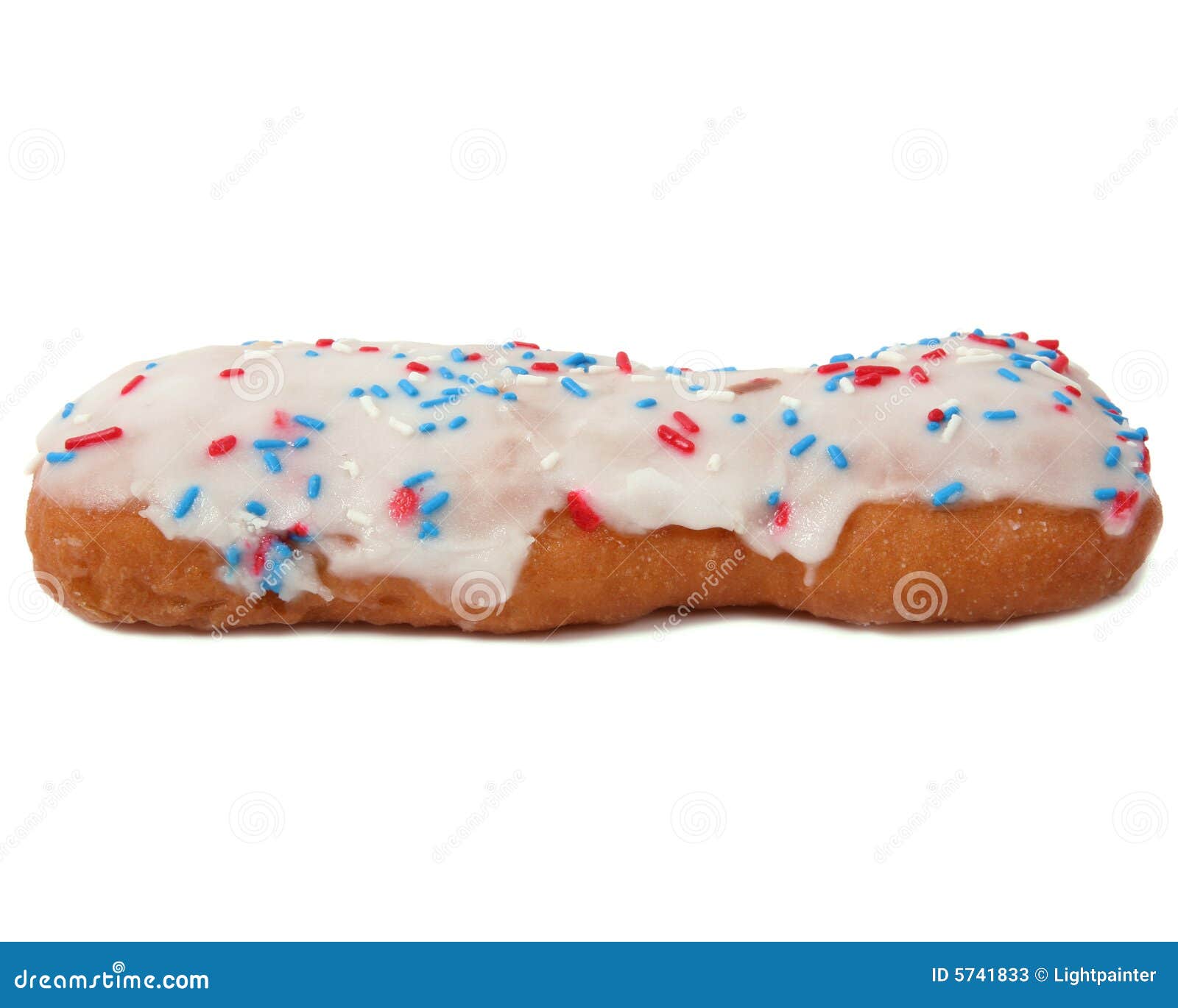 Iced donut stock image. Image of isolated, closeup, tasty - 5741833