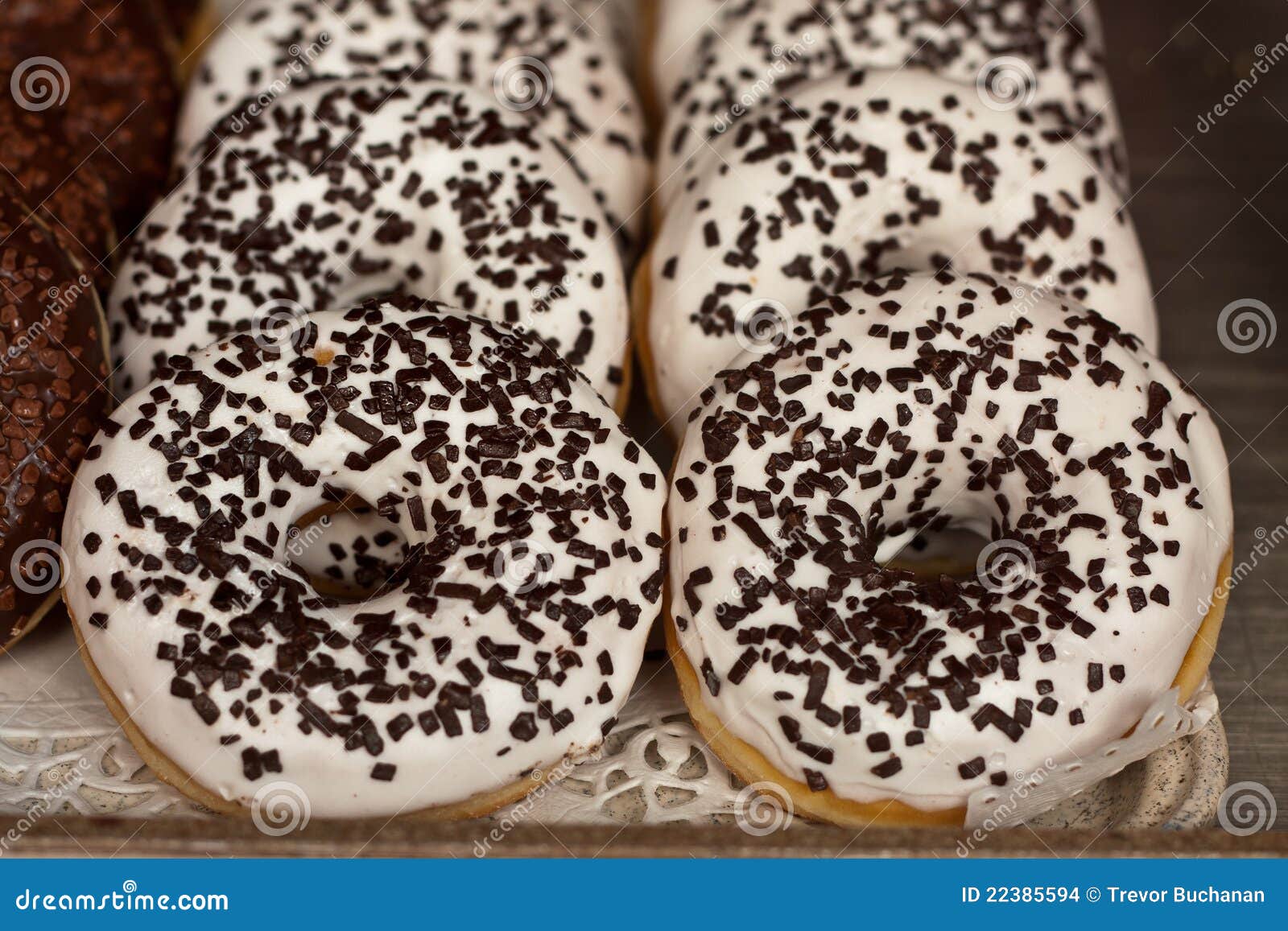 Iced doughnuts stock photo. Image of food, freshness - 22385594